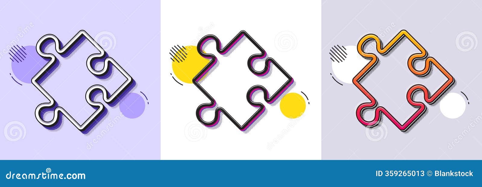 3D Puzzle Symbol Illustration | CartoonDealer.com #364230664