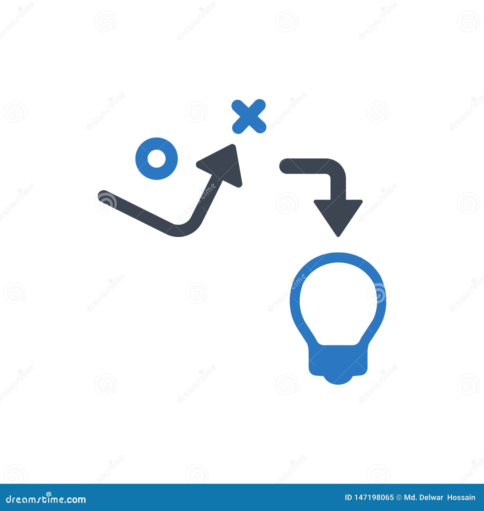 Strategy Makes Solution Icon Stock Vector - Illustration of vector ...