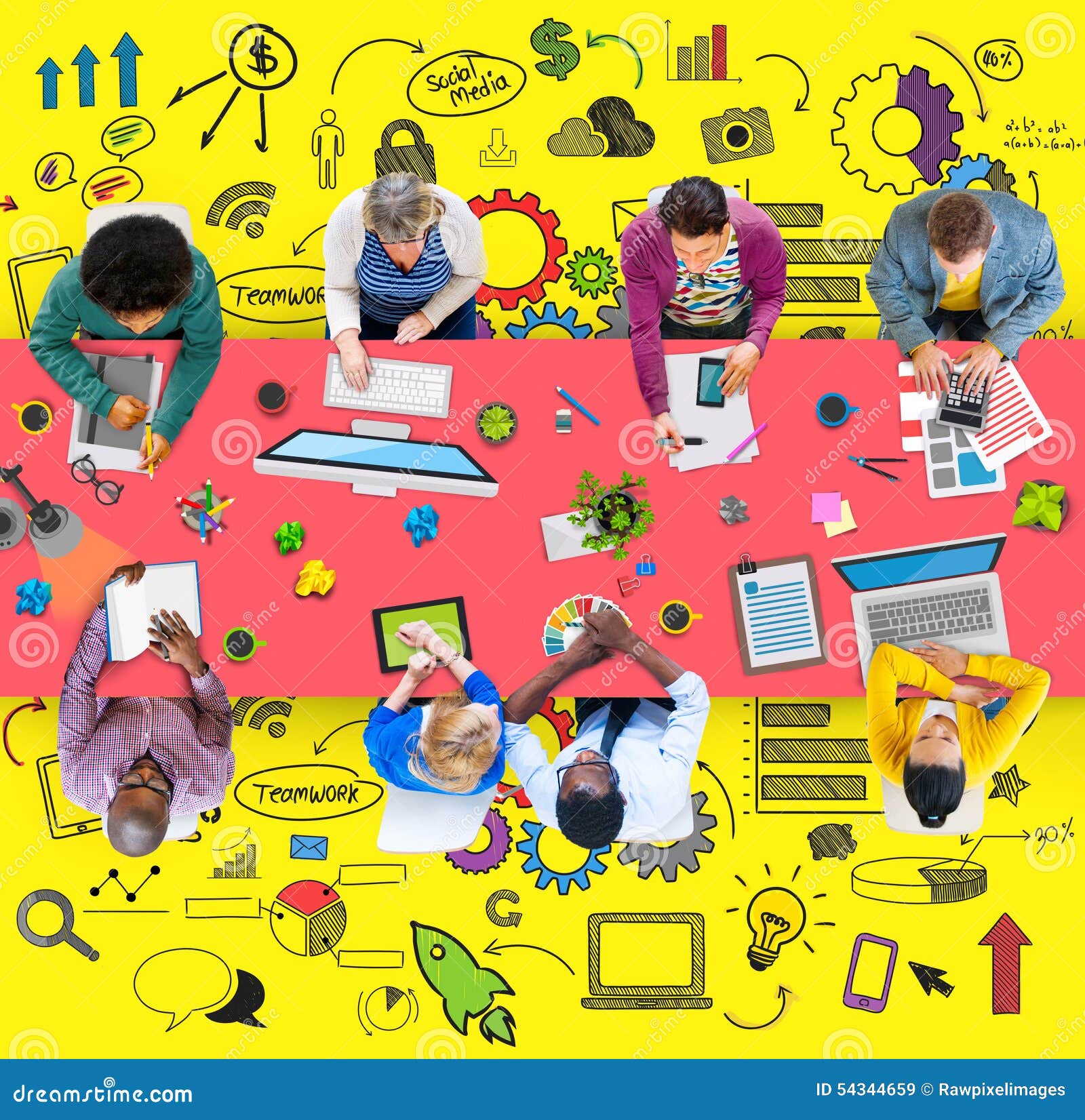 Strategy Meeting Business Startup Planning Innovation Concept Stock ...