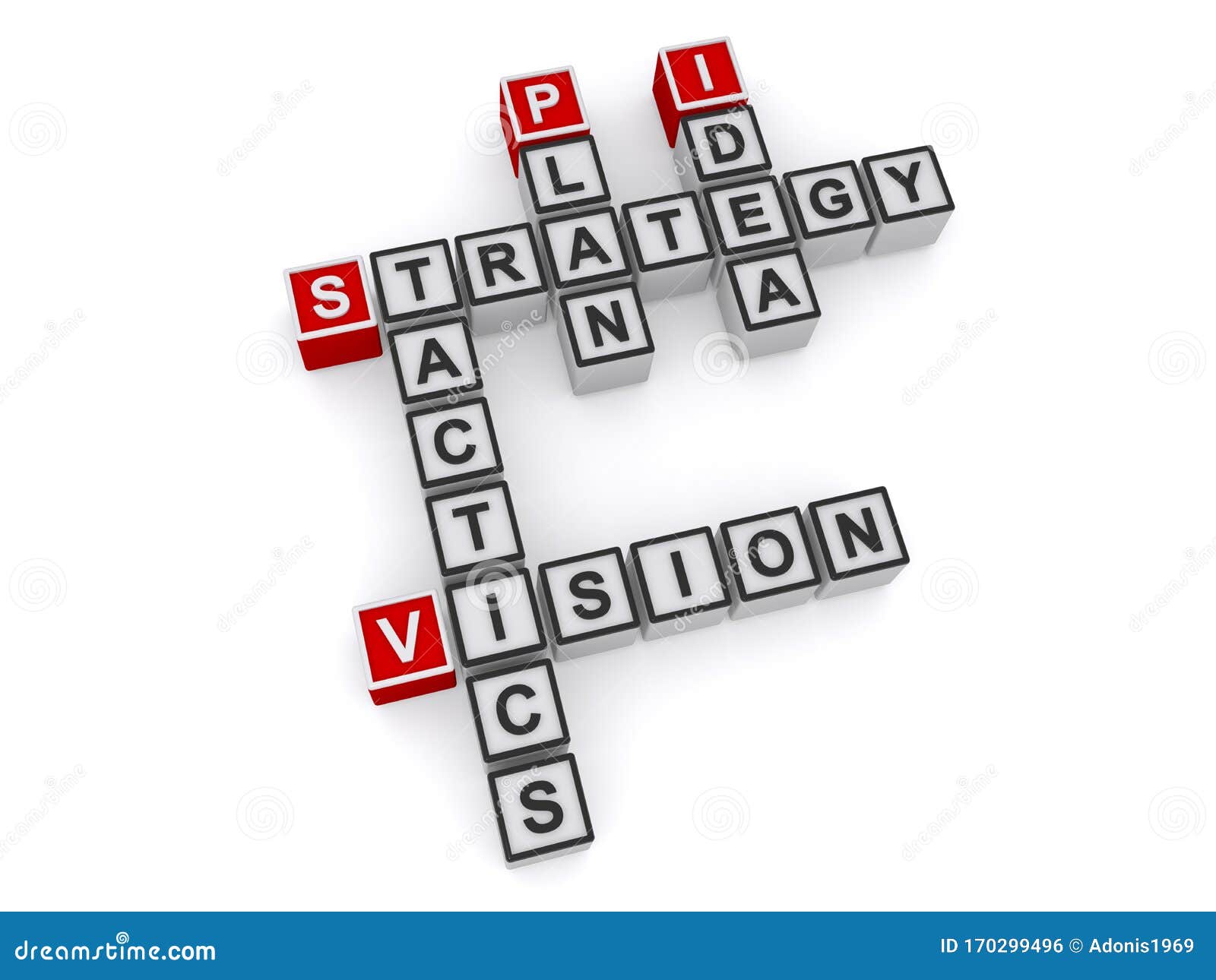Plan Tactics Word Cross Royalty-Free Stock Image | CartoonDealer.com ...