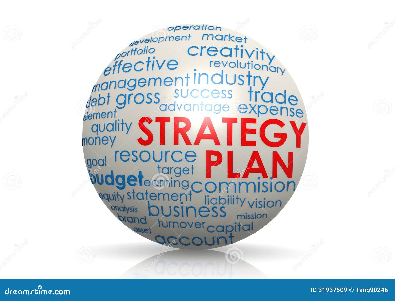 Strategy plan sphere stock illustration. Illustration of concept - 31937509