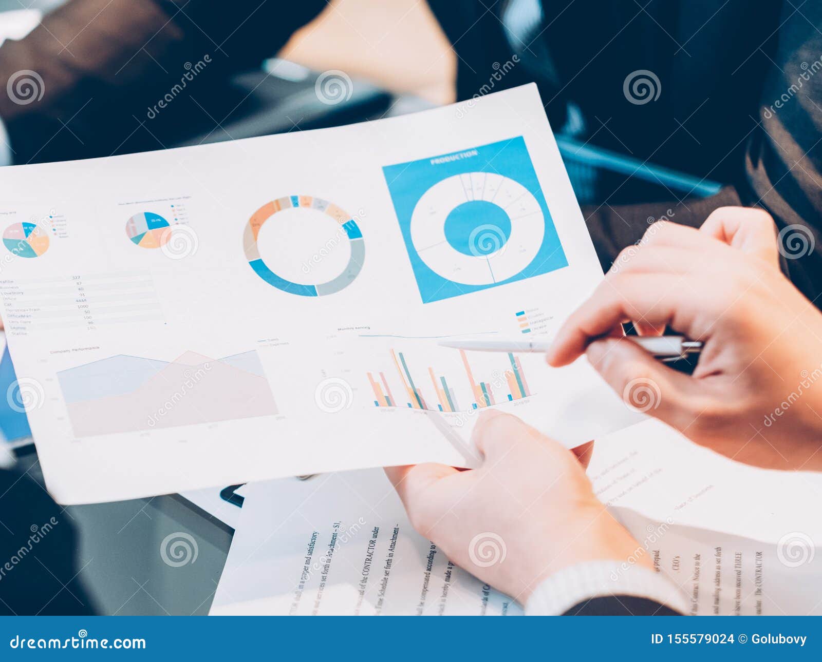 Strategy Planning Analysis Business Men Statistics Stock Photo - Image ...
