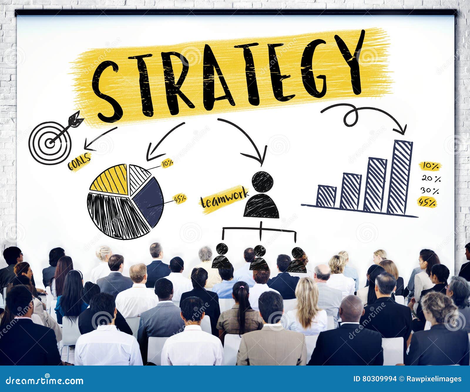 Strategy Planning Branding Chart Graphic Concept Stock Photo - Image of ...