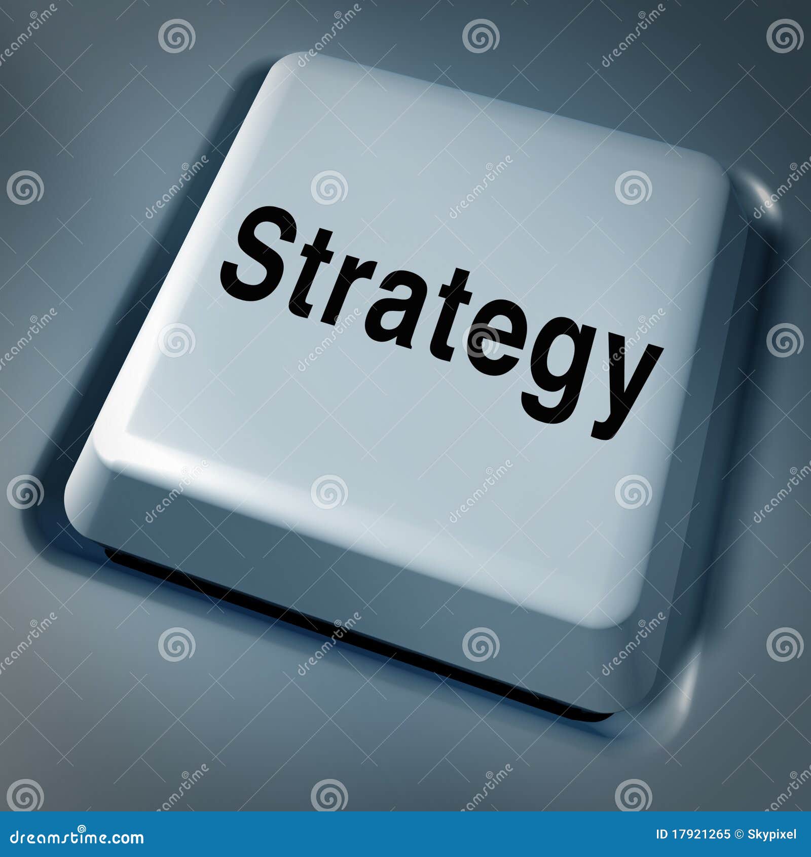 Strategy Planning Computer Key Stock Illustration - Illustration of ...