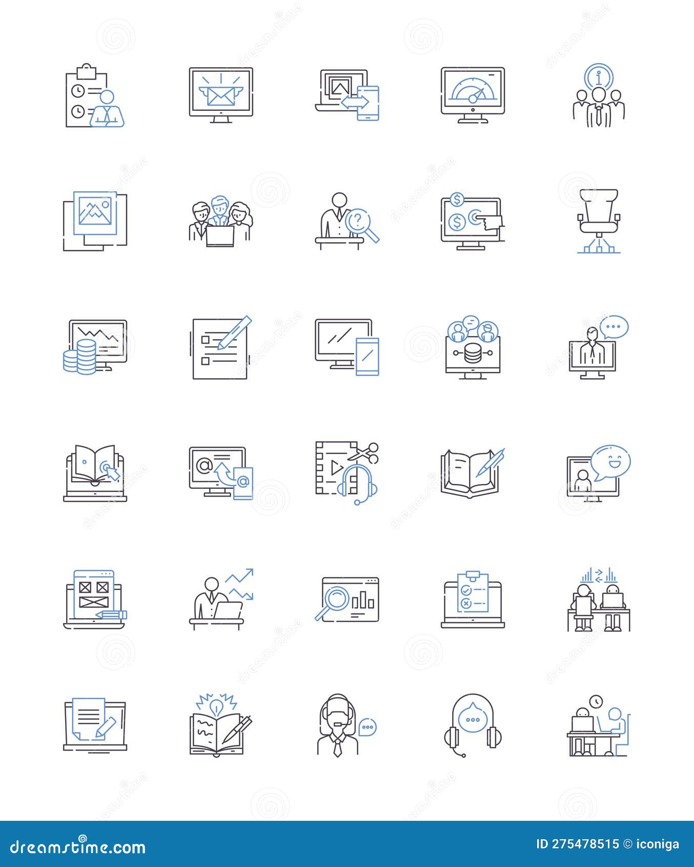 Strategy And Planning Line Icons Collection. Analysis, Blueprint ... Strategy And Planning Line Icons Collection. Analysis, Blueprint ...
