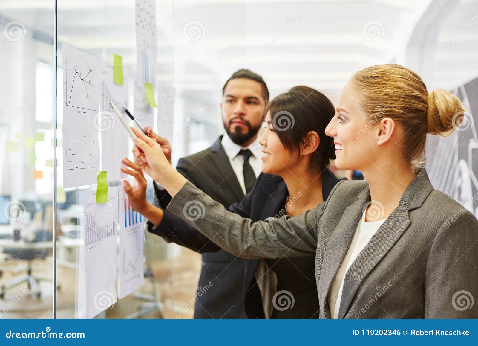 Strategy Planning with Teamwork Stock Photo - Image of teamwork, sticky ...