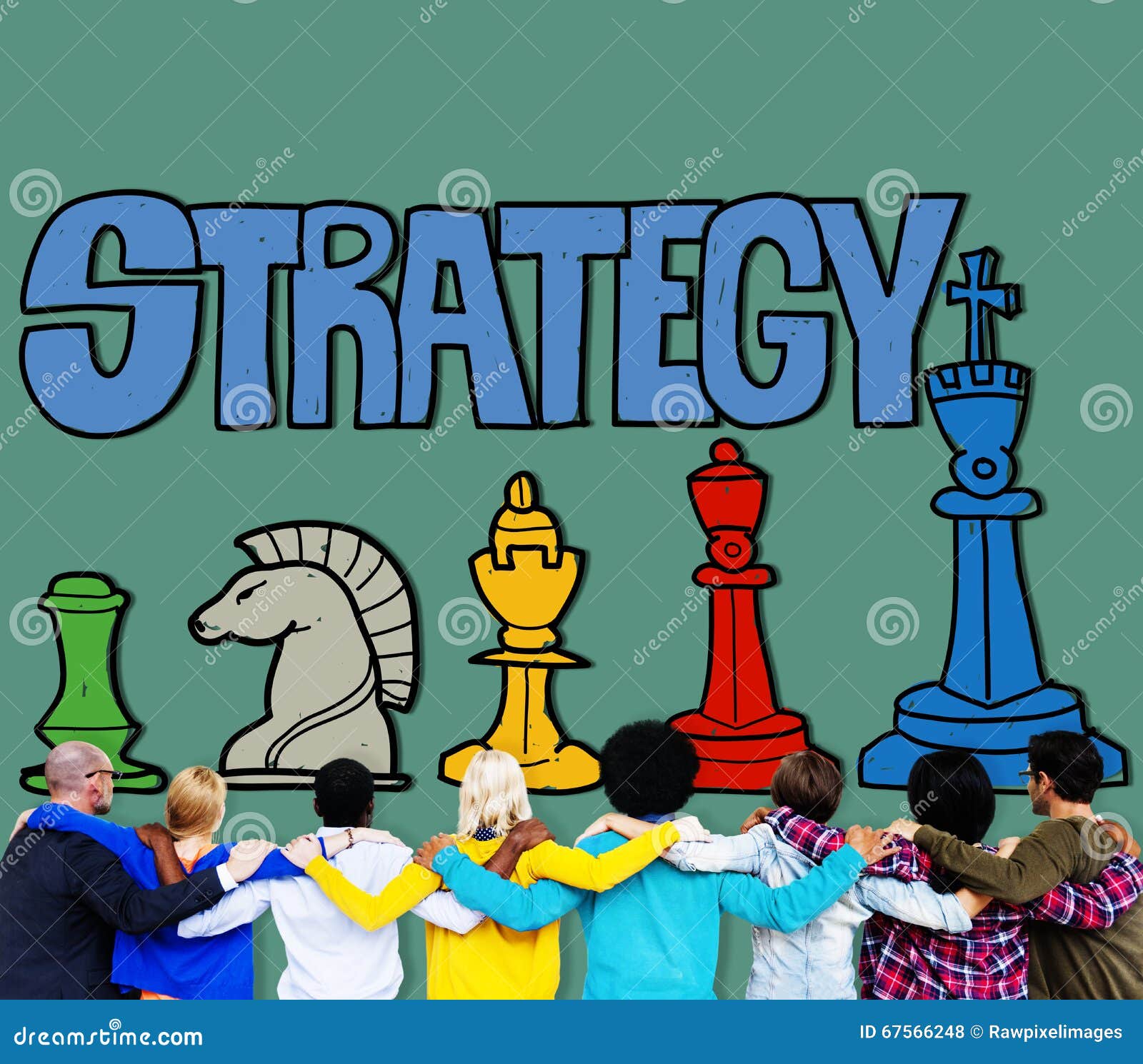 3D Chess Concept. Chess Board With Chessmen Loop With Alpha. Chess ...