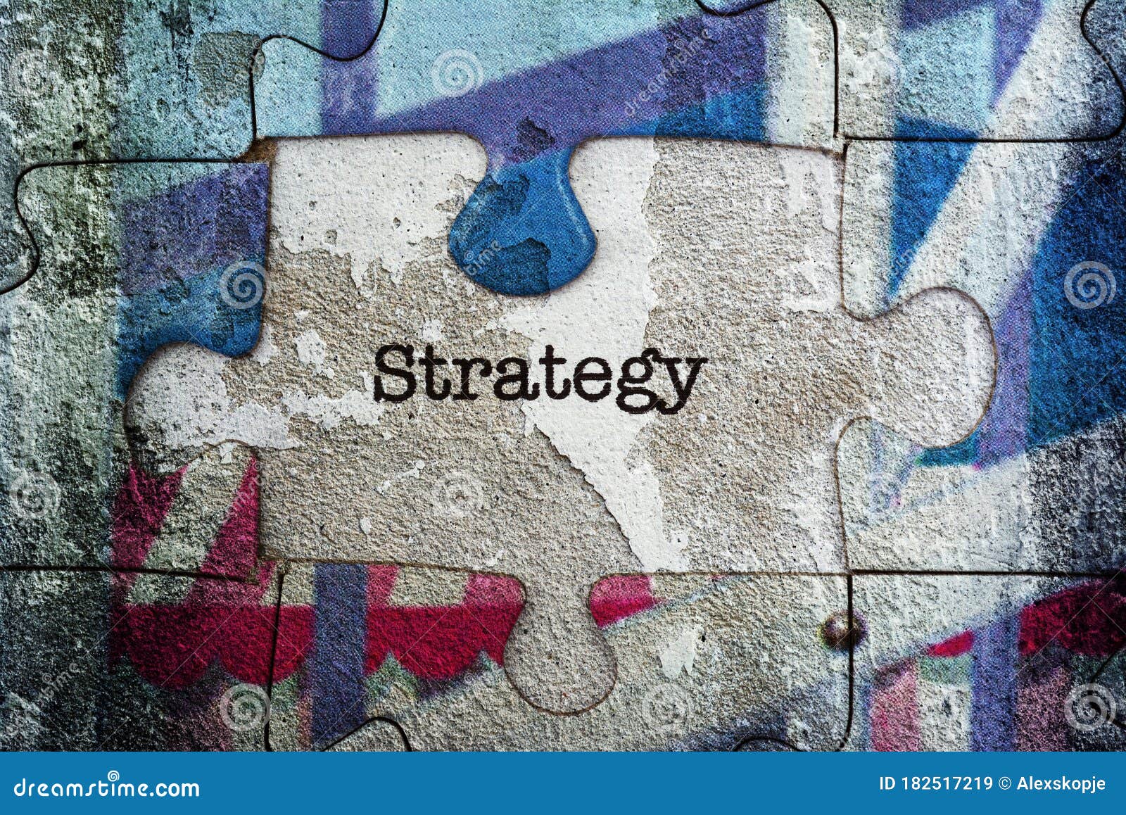 Strategy puzzle concept stock image. Image of strategy - 182517219