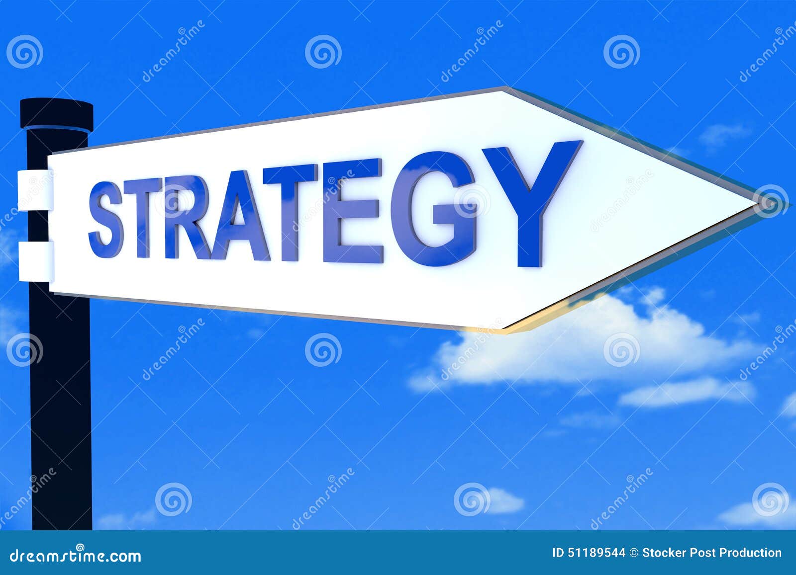 Strategy Road Direction Signs Concept Stock Photo - Image of guidance ...