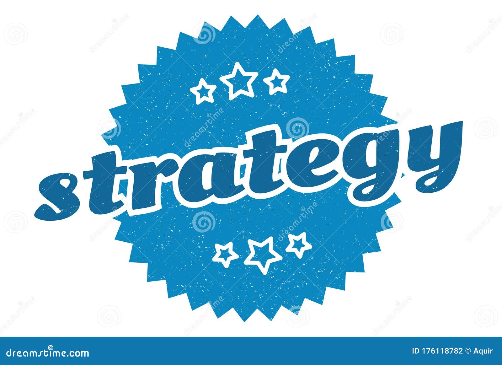 Strategy Sign. Strategy Vintage Retro Label Stock Vector - Illustration ...