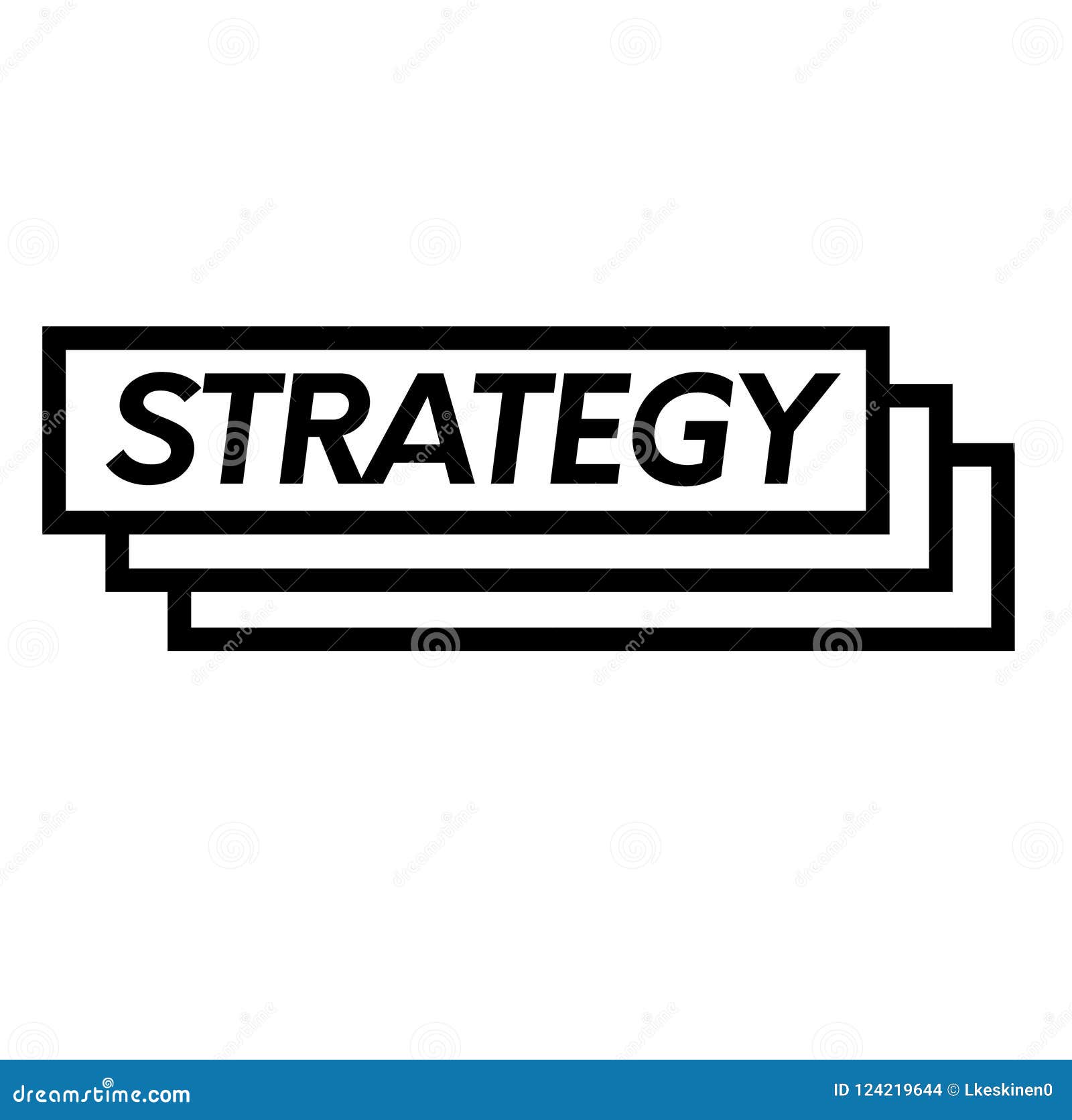 Strategy stamp on white stock vector. Illustration of method - 124219644
