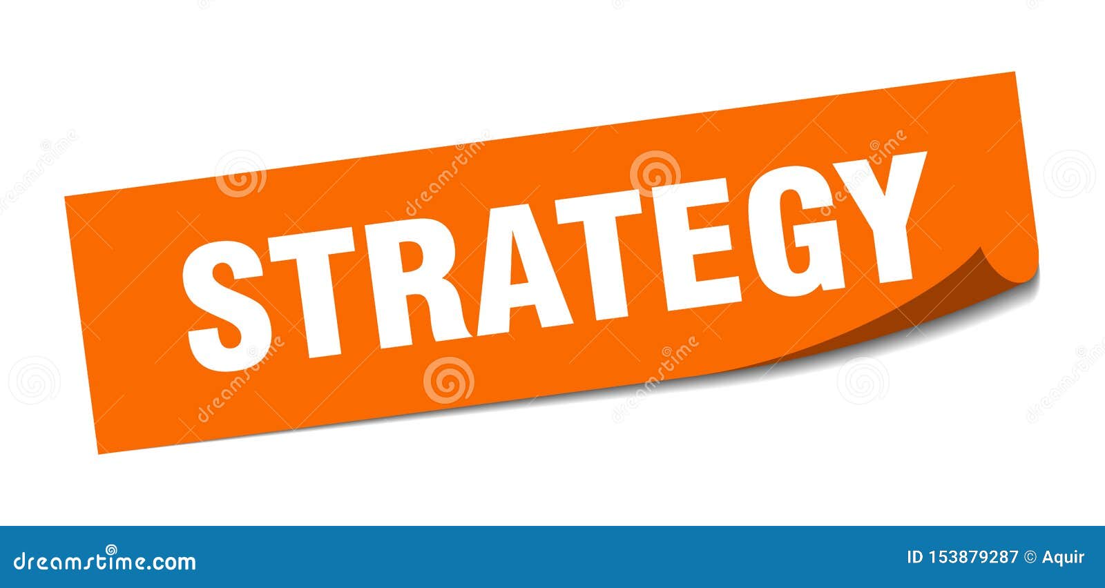 Strategy sticker. stock vector. Illustration of sticker - 153879287