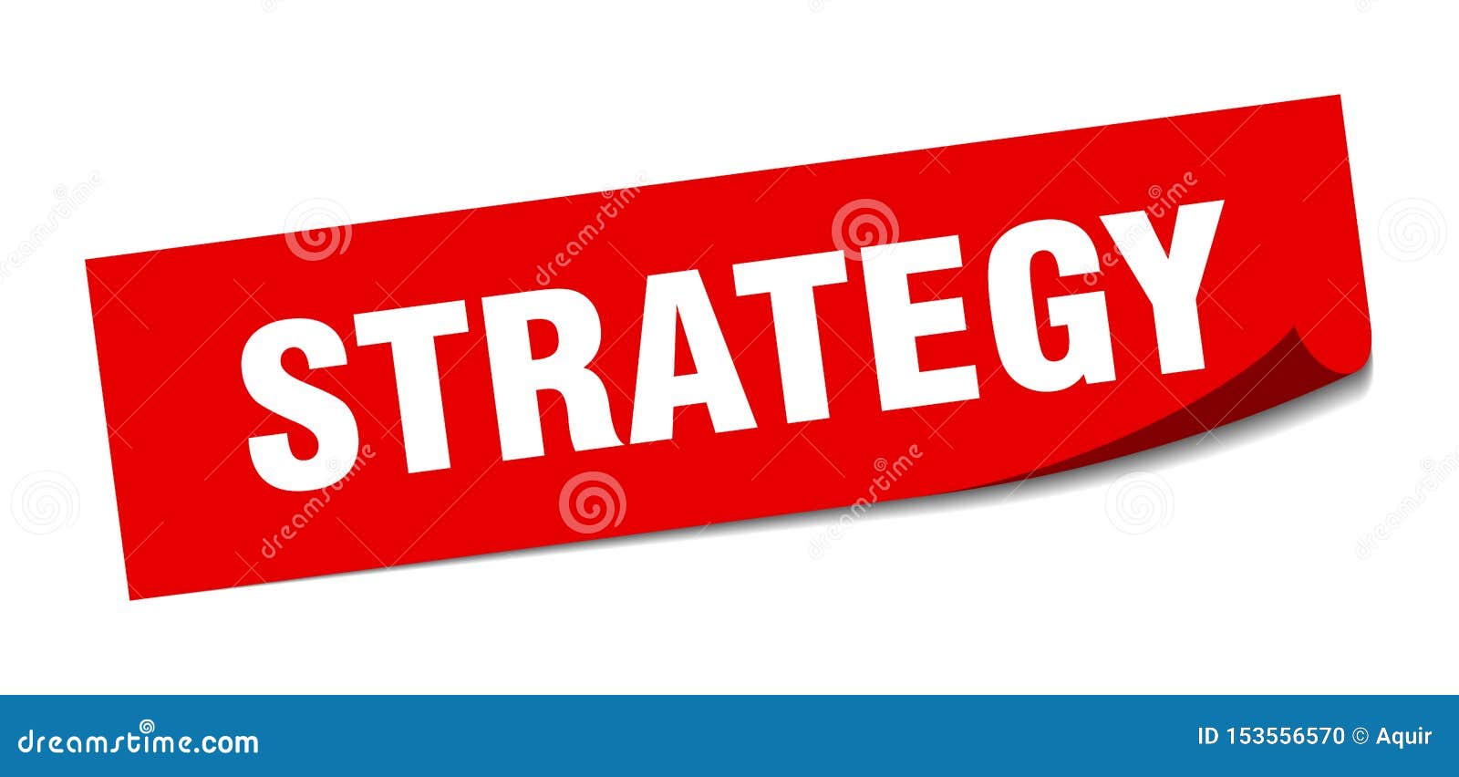 Strategy sticker. stock vector. Illustration of label - 153556570