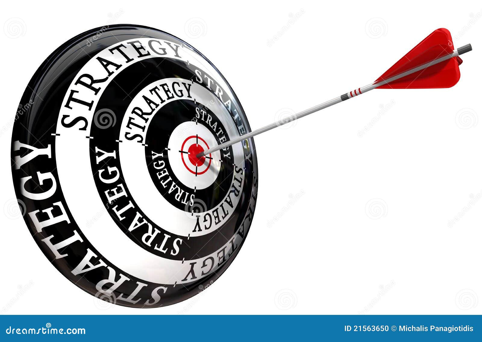 Strategy target stock illustration. Illustration of success - 21563650