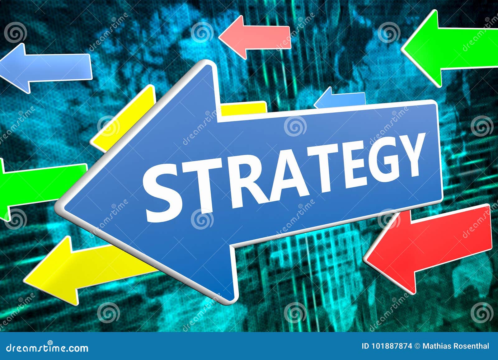 Strategy text concept stock illustration. Illustration of communication ...