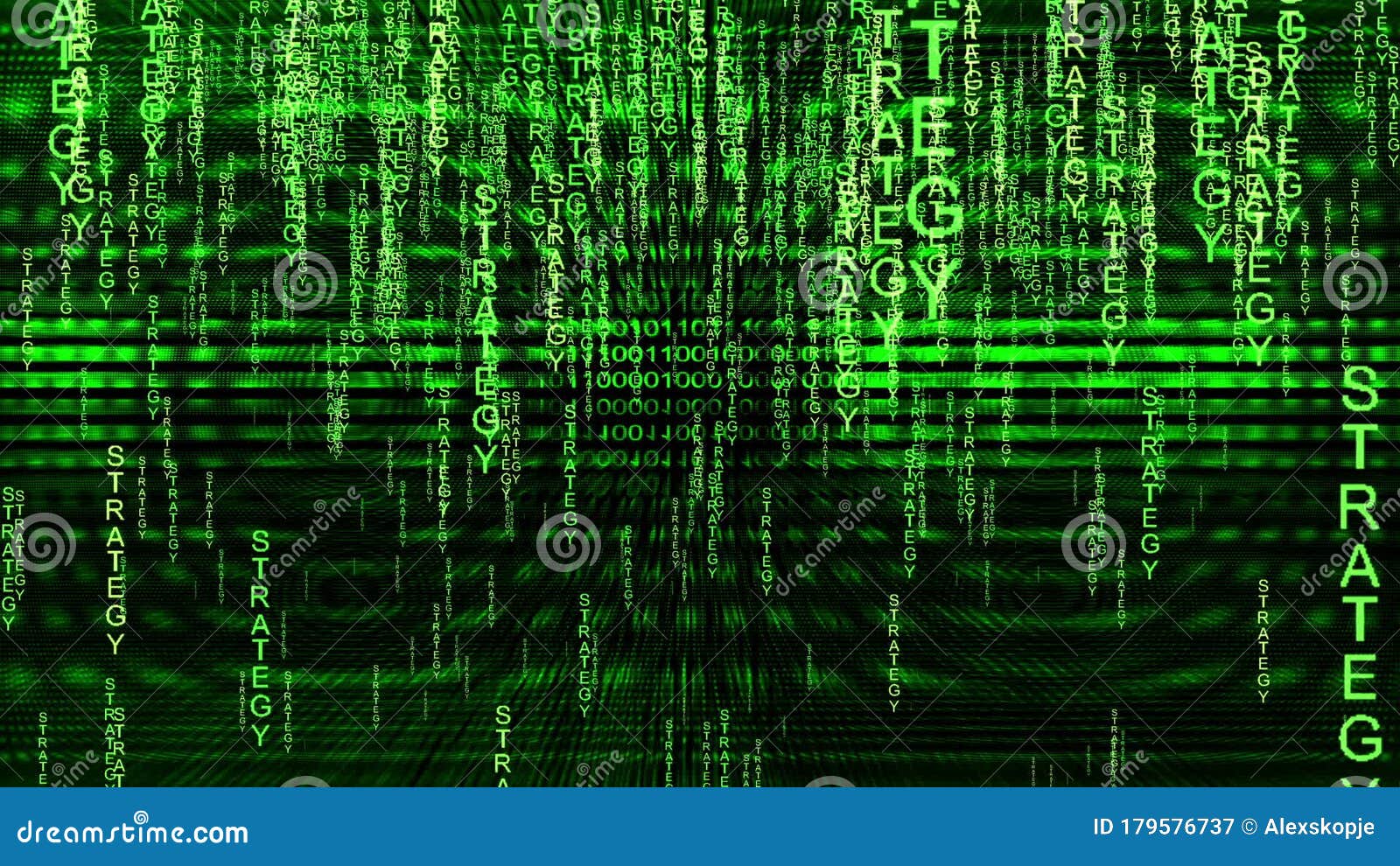 Strategy text matrix style stock video. Video of cyberspace - 179576737