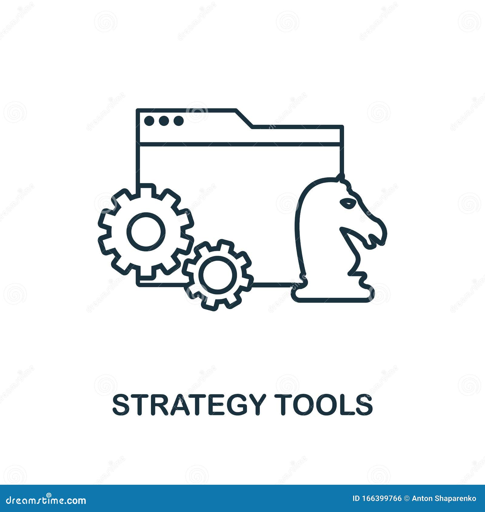 Strategy Tools Icon. Line Style Element from Business Strategy ...