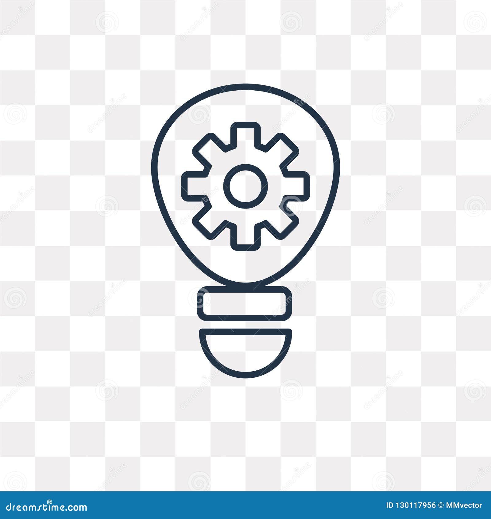 Strategy Vector Icon Isolated on Transparent Background, Linear Stock ...