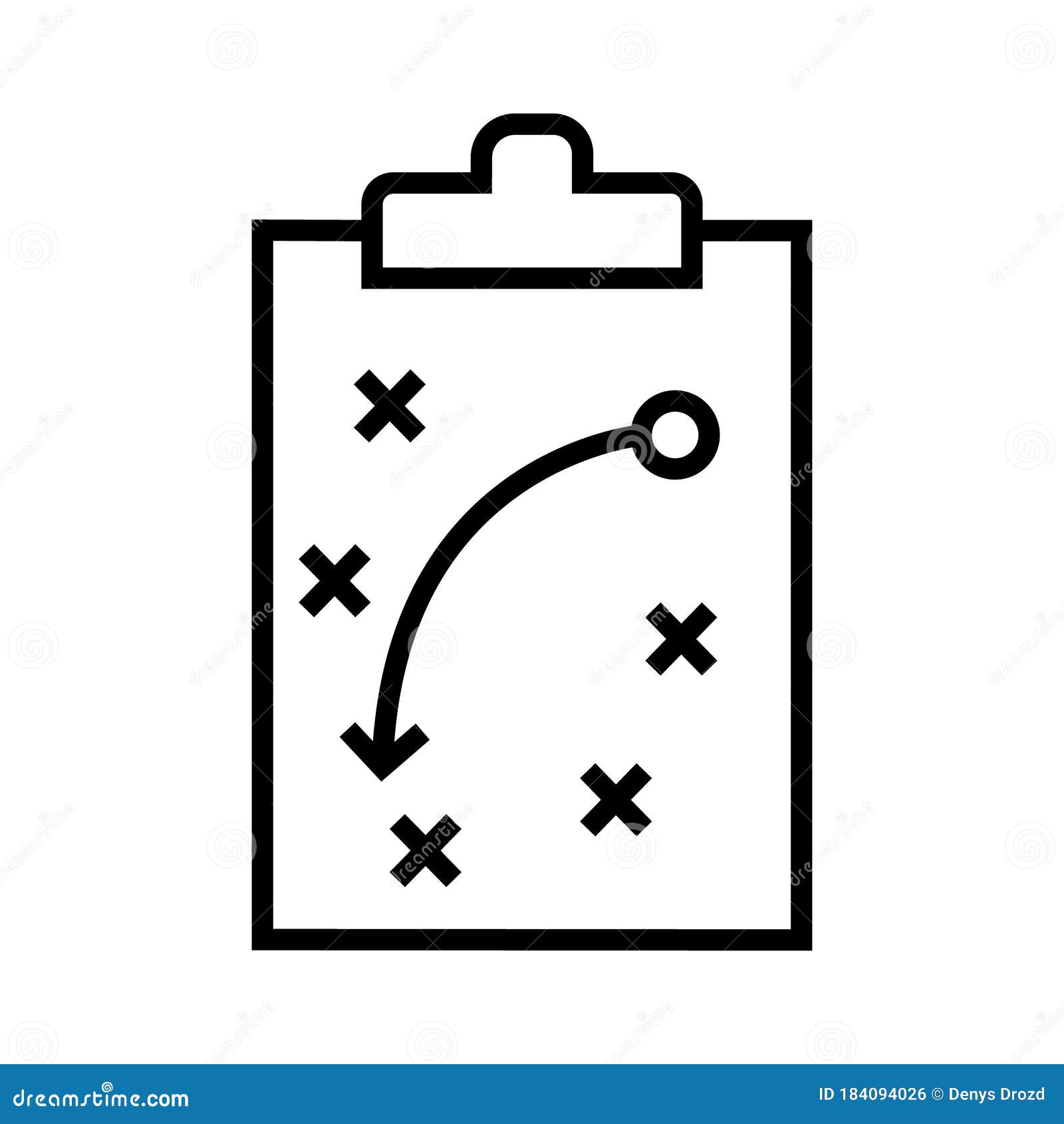 Strategy Vector Icon. Plan Illustration Sign. Tactic Symbol. Game Logo ...