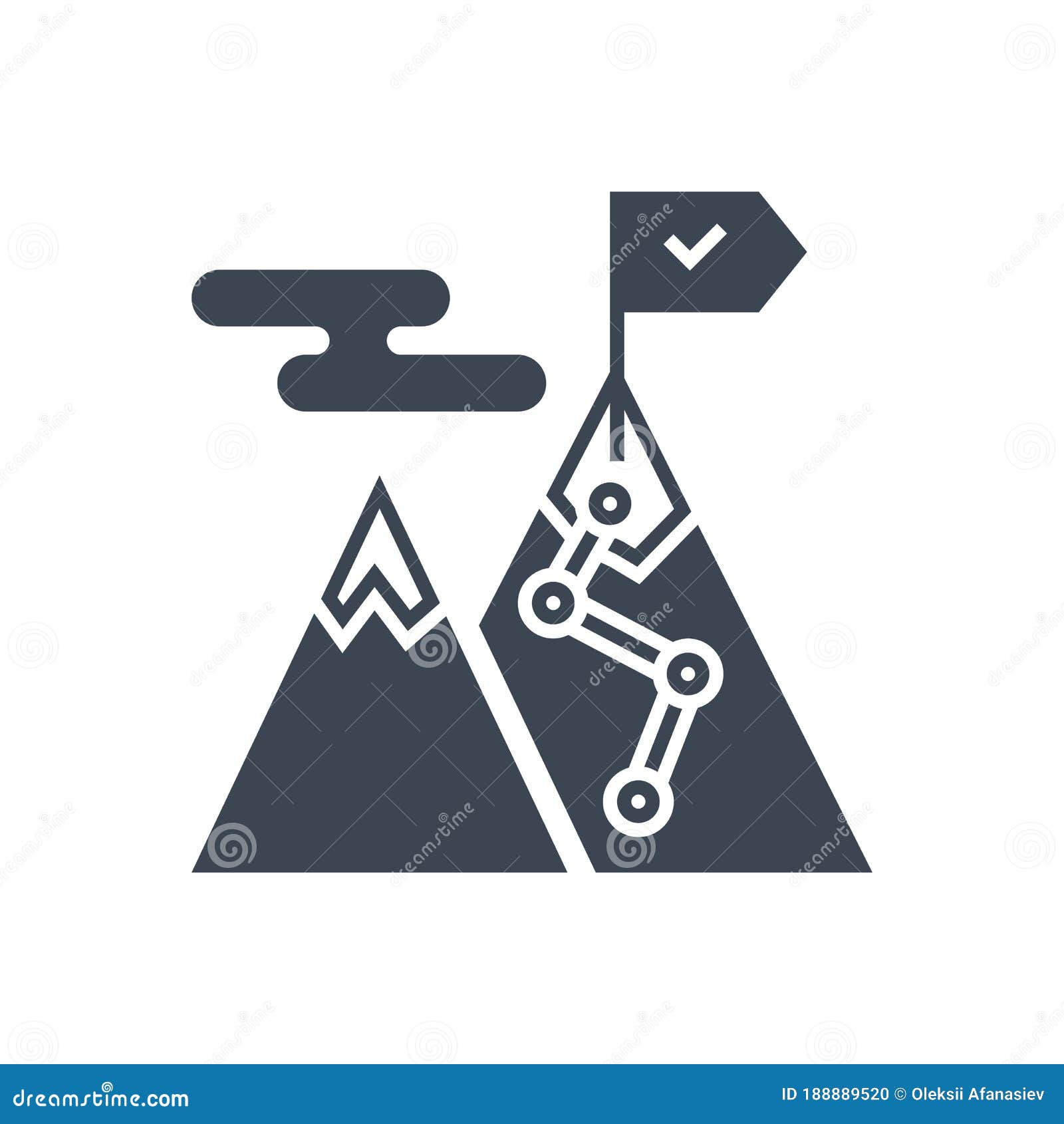 Strategy for Victory Vector Glyph Icon Stock Vector - Illustration of ...