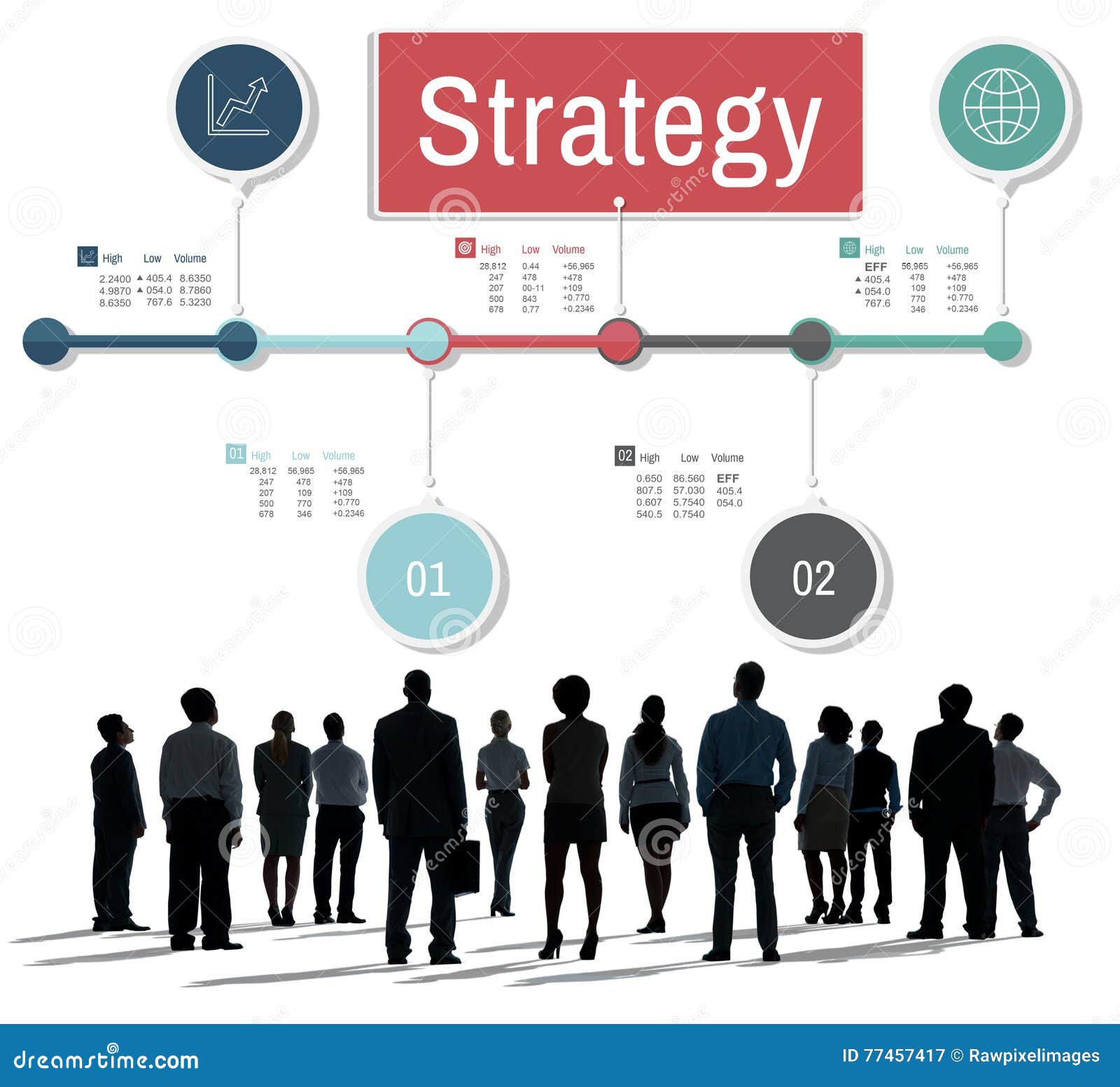 Strategy Vision Planning Process Operation Concept Stock Image - Image ...