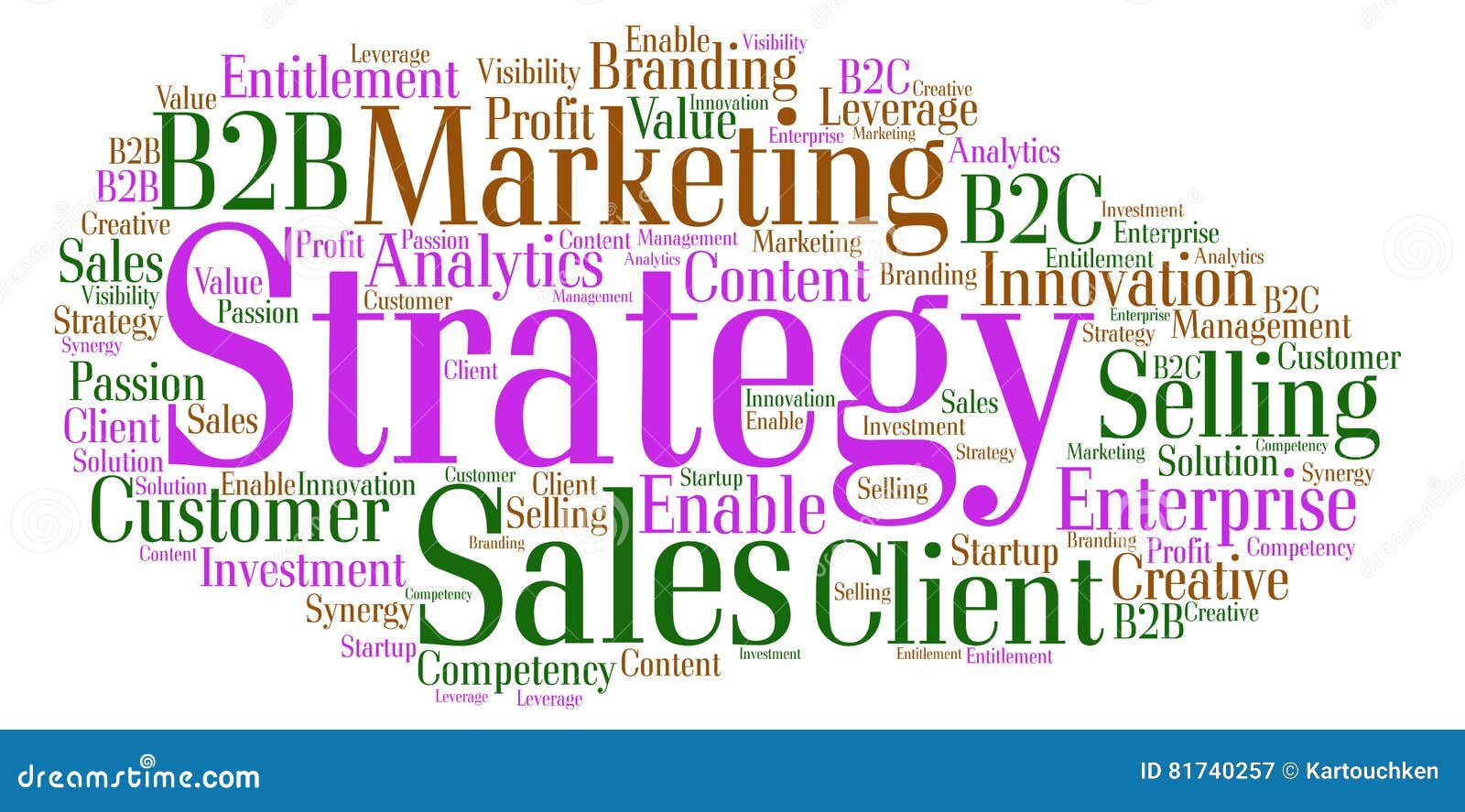 Strategy Word Cloud stock illustration. Illustration of graphic - 81740257