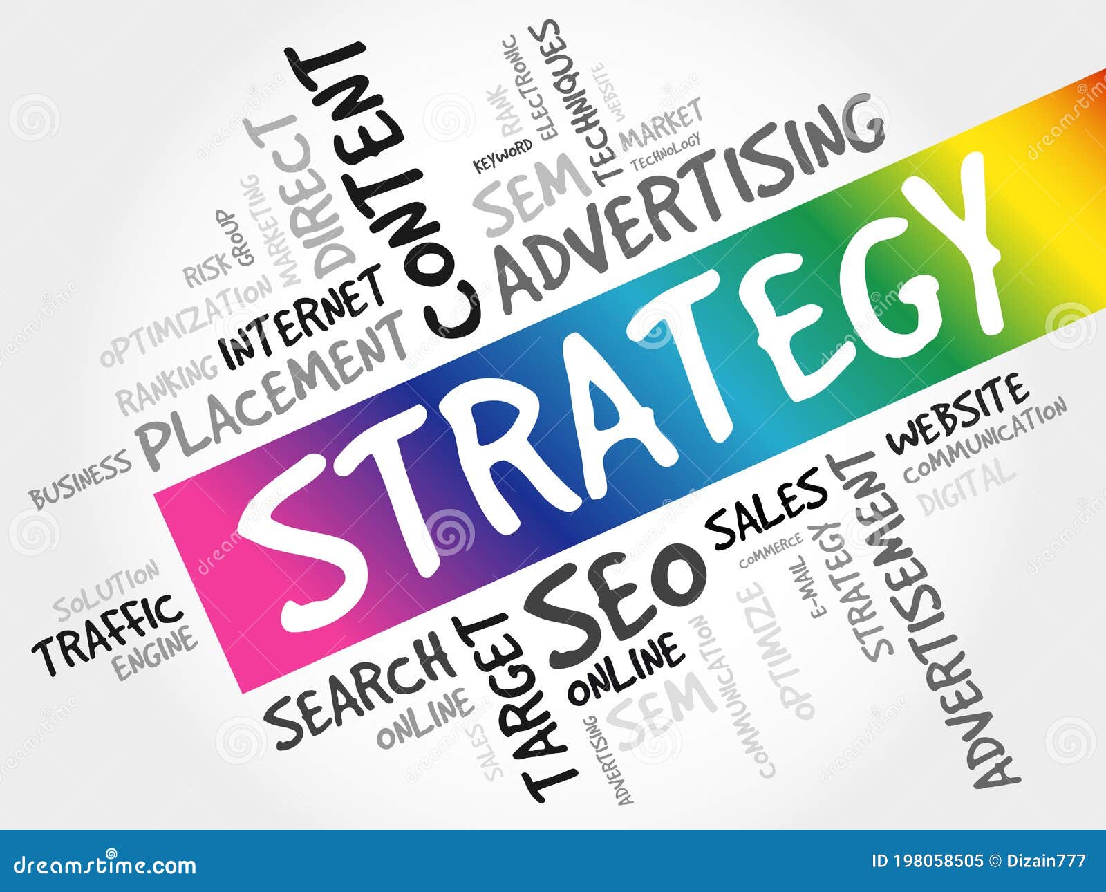 Strategy Collage Background Royalty-Free Stock Image | CartoonDealer ...