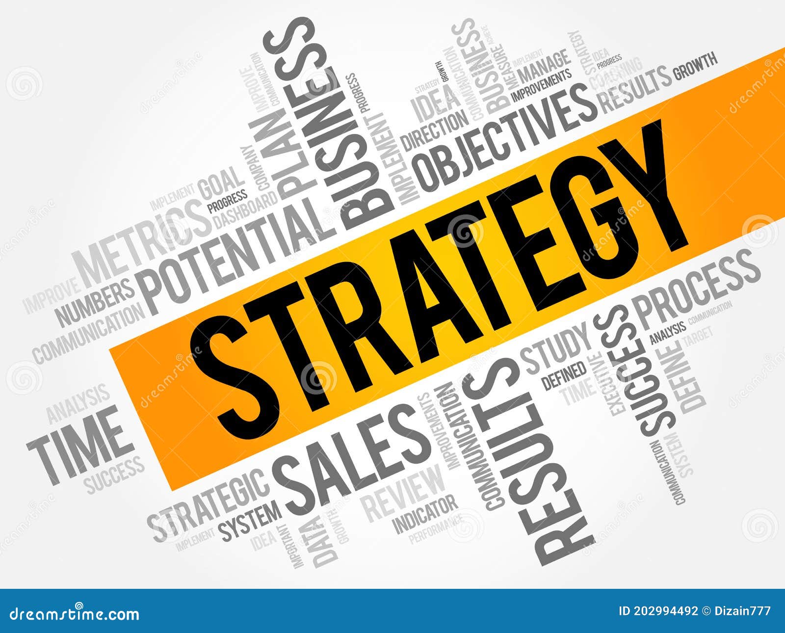 Strategy Word Cloud Collage Stock Illustration - Illustration of ...