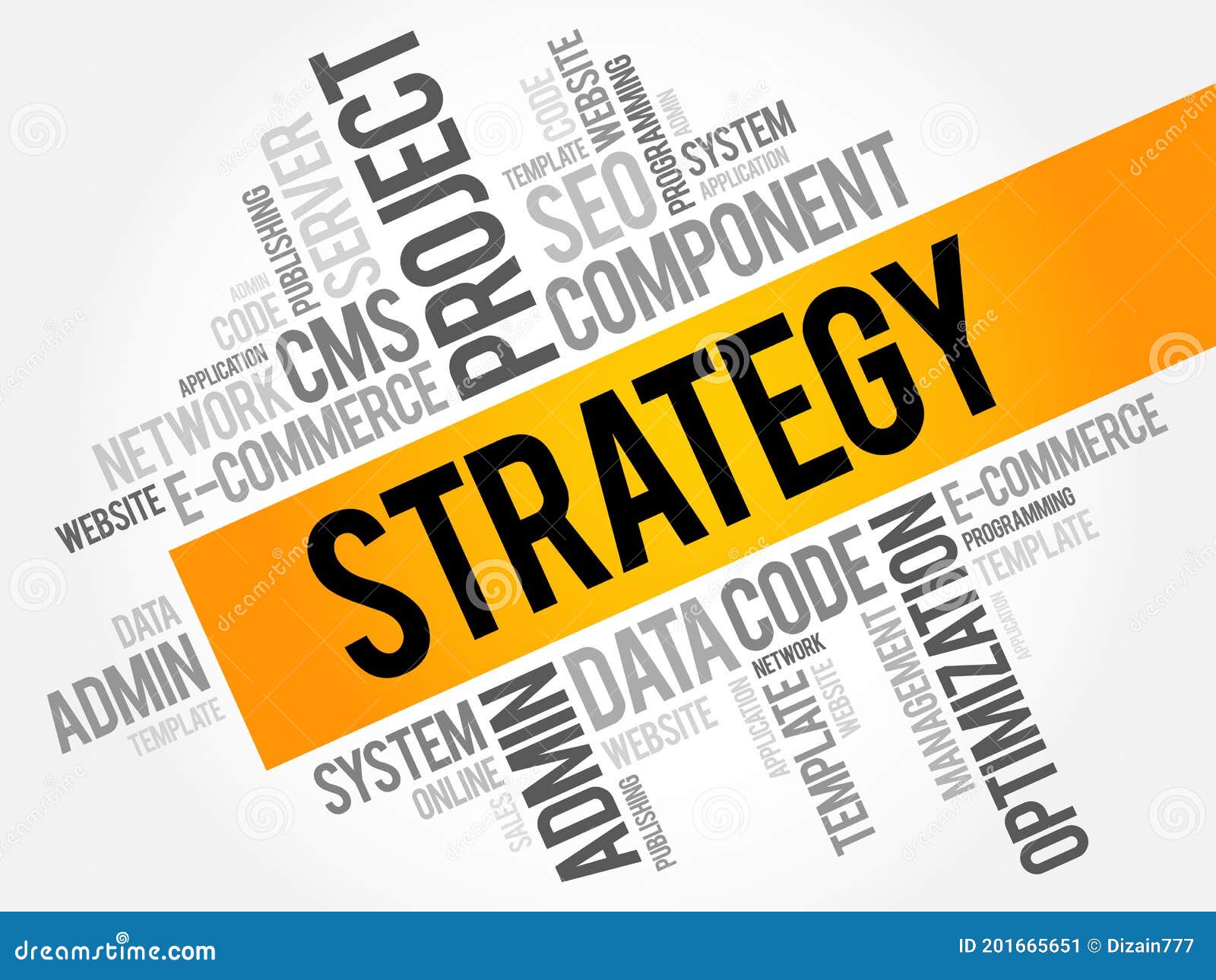 STRATEGY Word Cloud Collage Stock Illustration - Illustration of ...