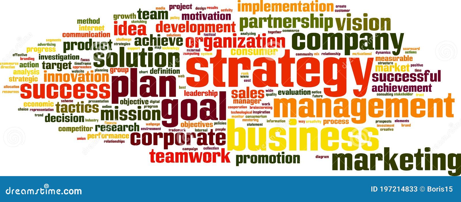 Strategy word cloud stock vector. Illustration of program - 197214833