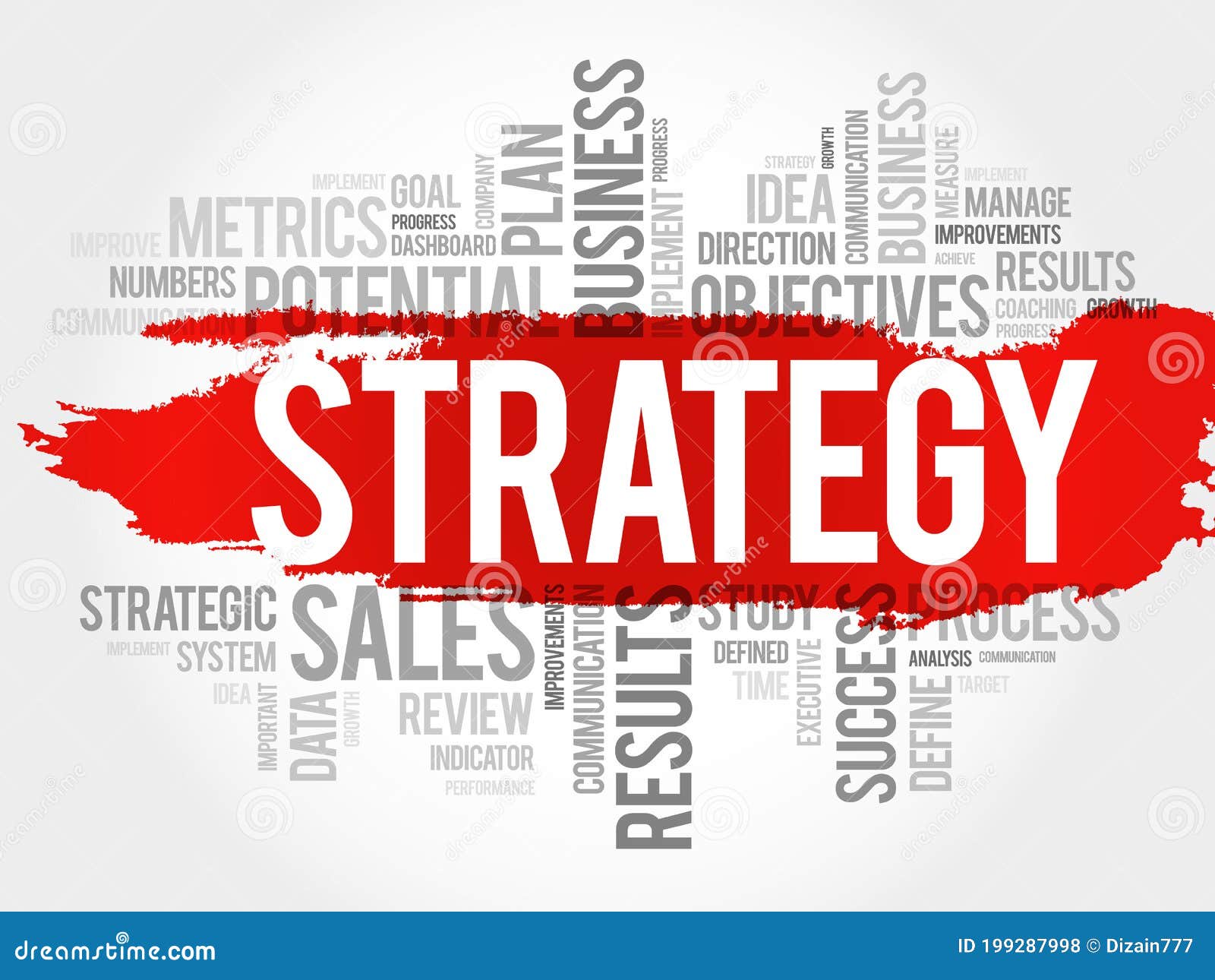 Strategy word cloud stock illustration. Illustration of analysis ...
