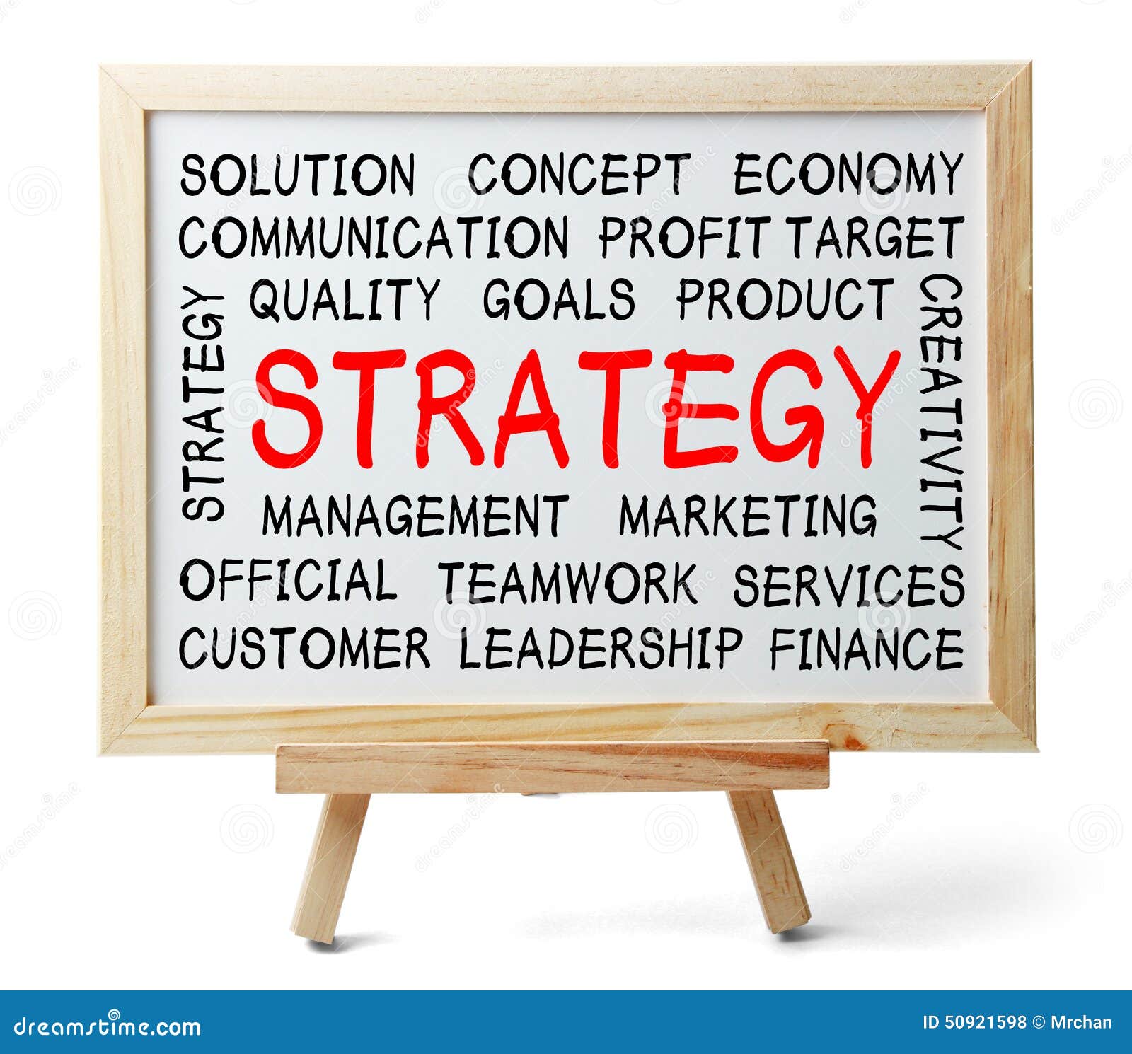 Strategy Word Cloud stock illustration. Illustration of solution - 50921598