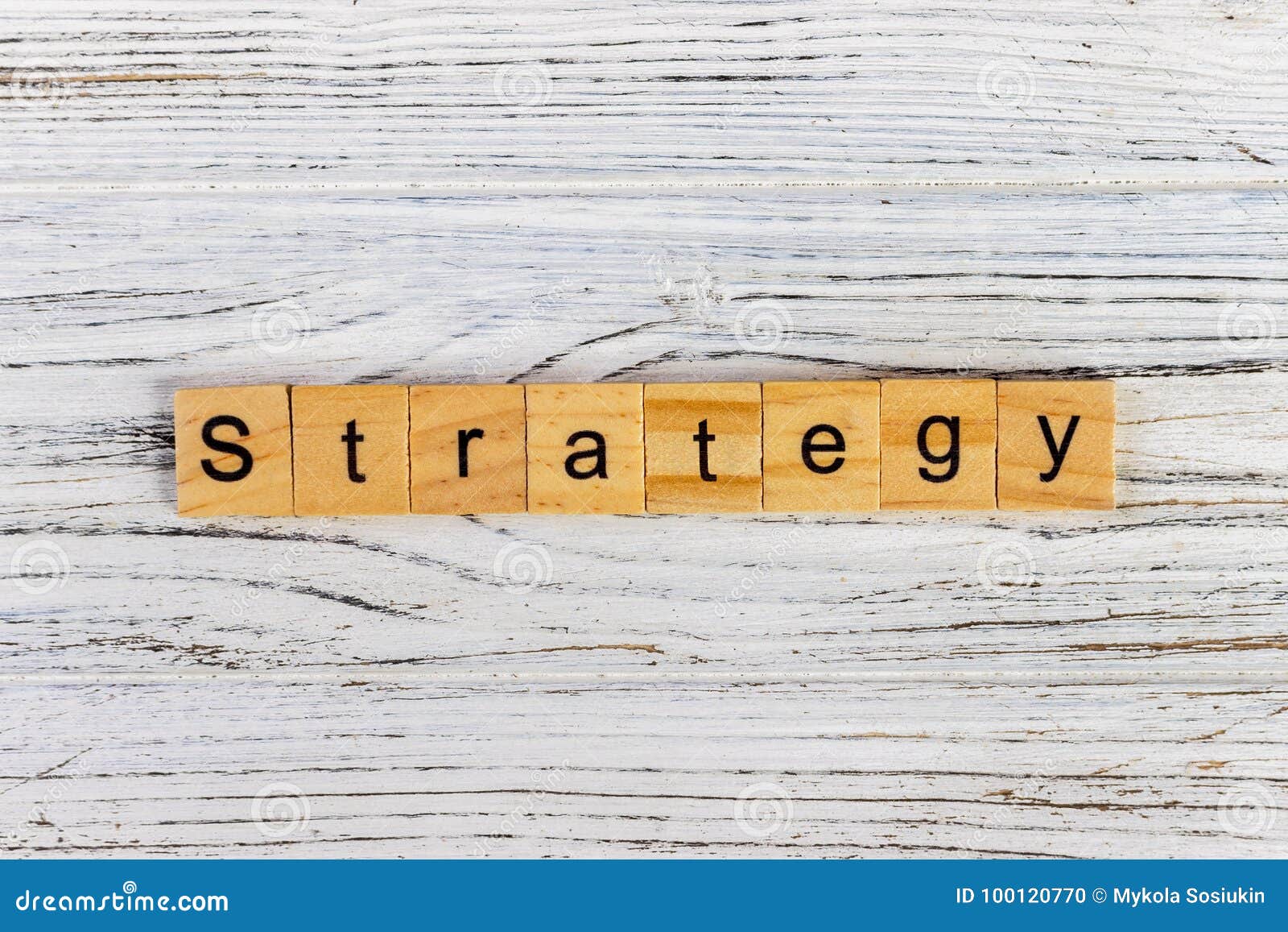STRATEGY Word Made with Building Blocks. Concept Stock Photo - Image of ...