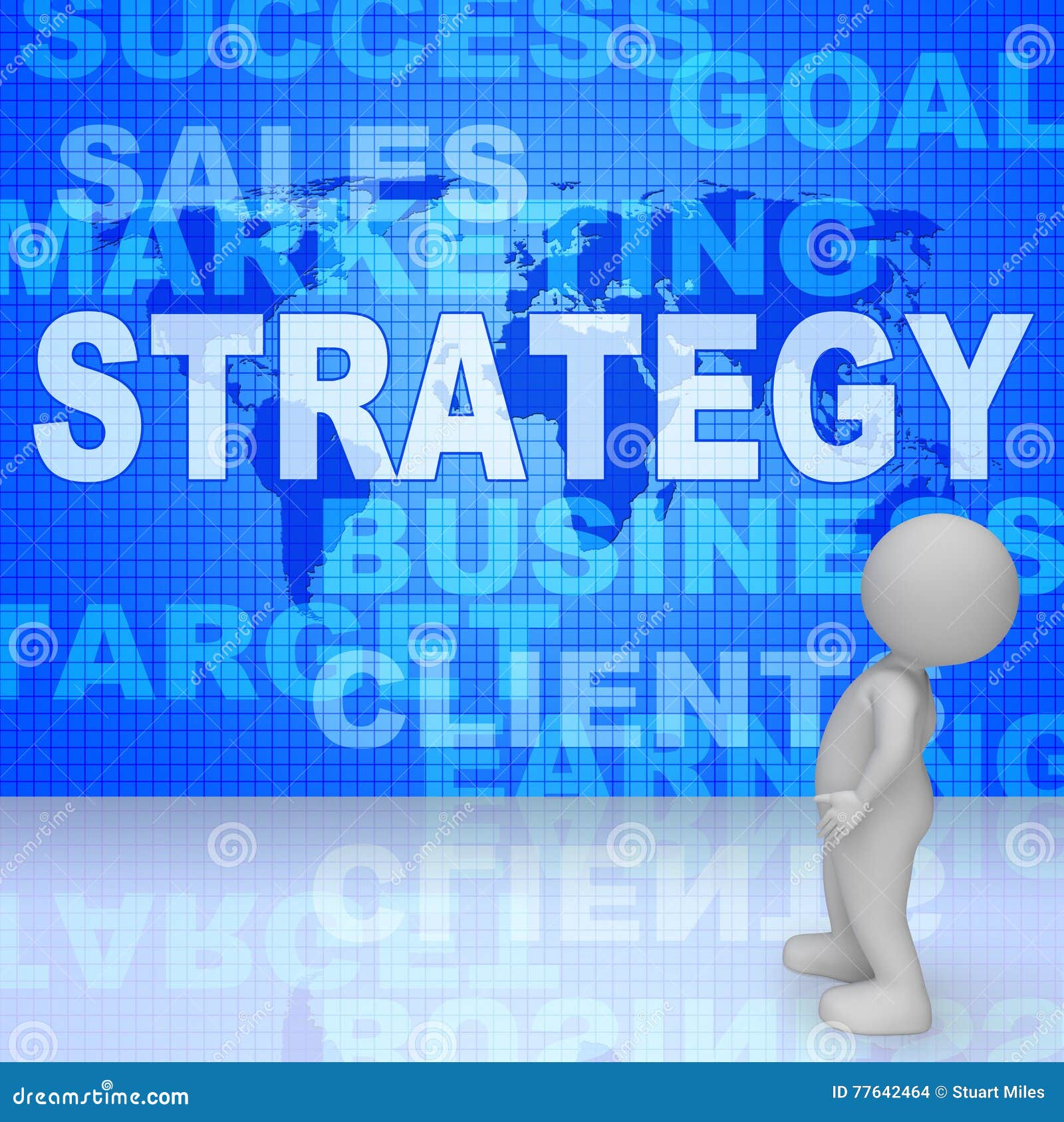 Strategy Words Shows Planning Strategic And Tactics Royalty-Free Stock ...