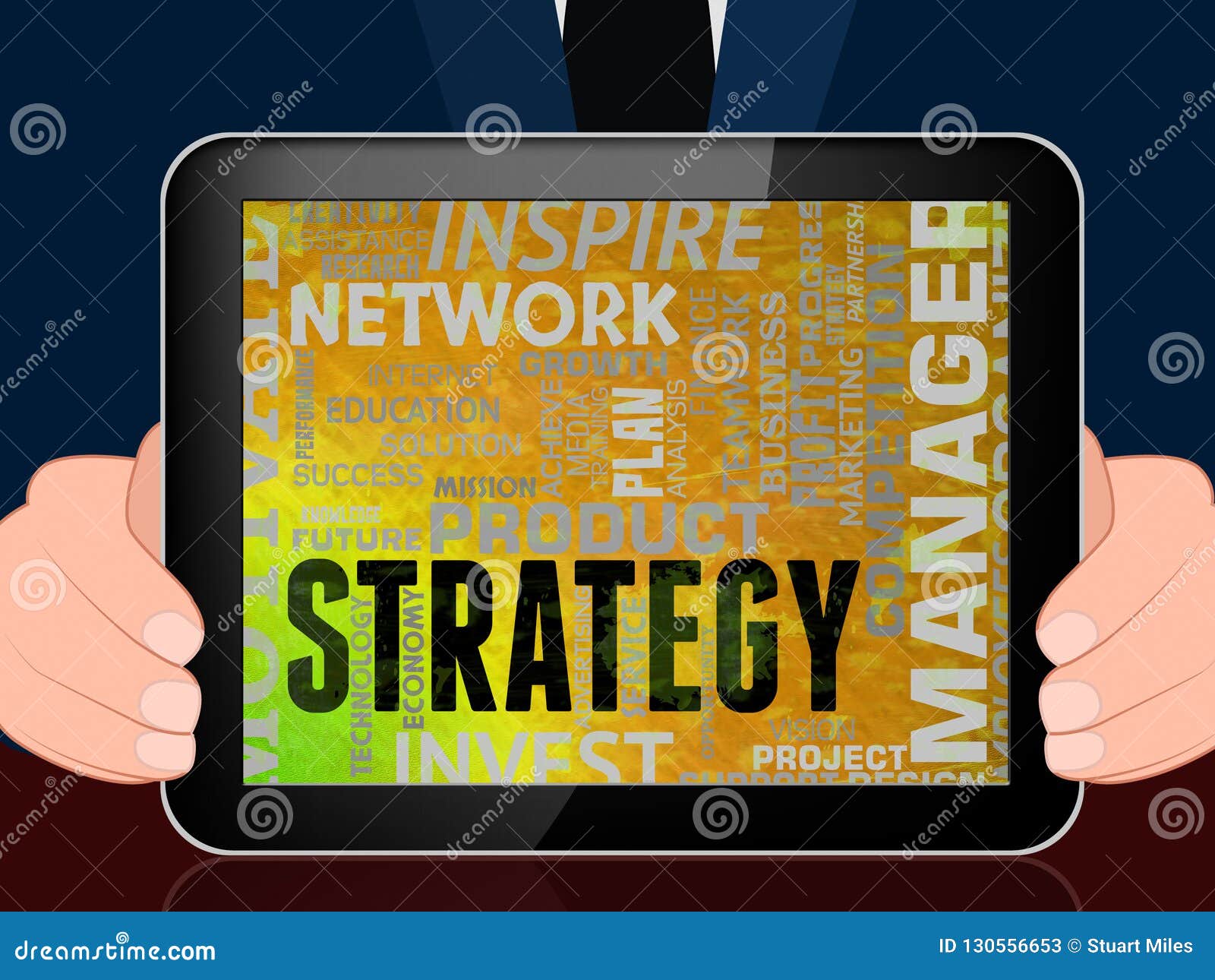 Strategy Words Meaning Tactics Vision 3d Illustration Stock ...
