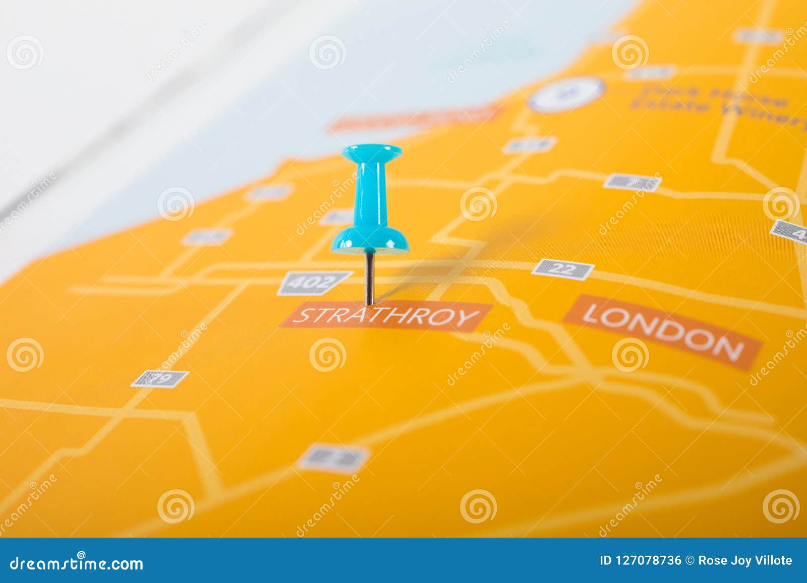 Strathroy Ontario Canada Map Stock Photo - Image of north, canada ...