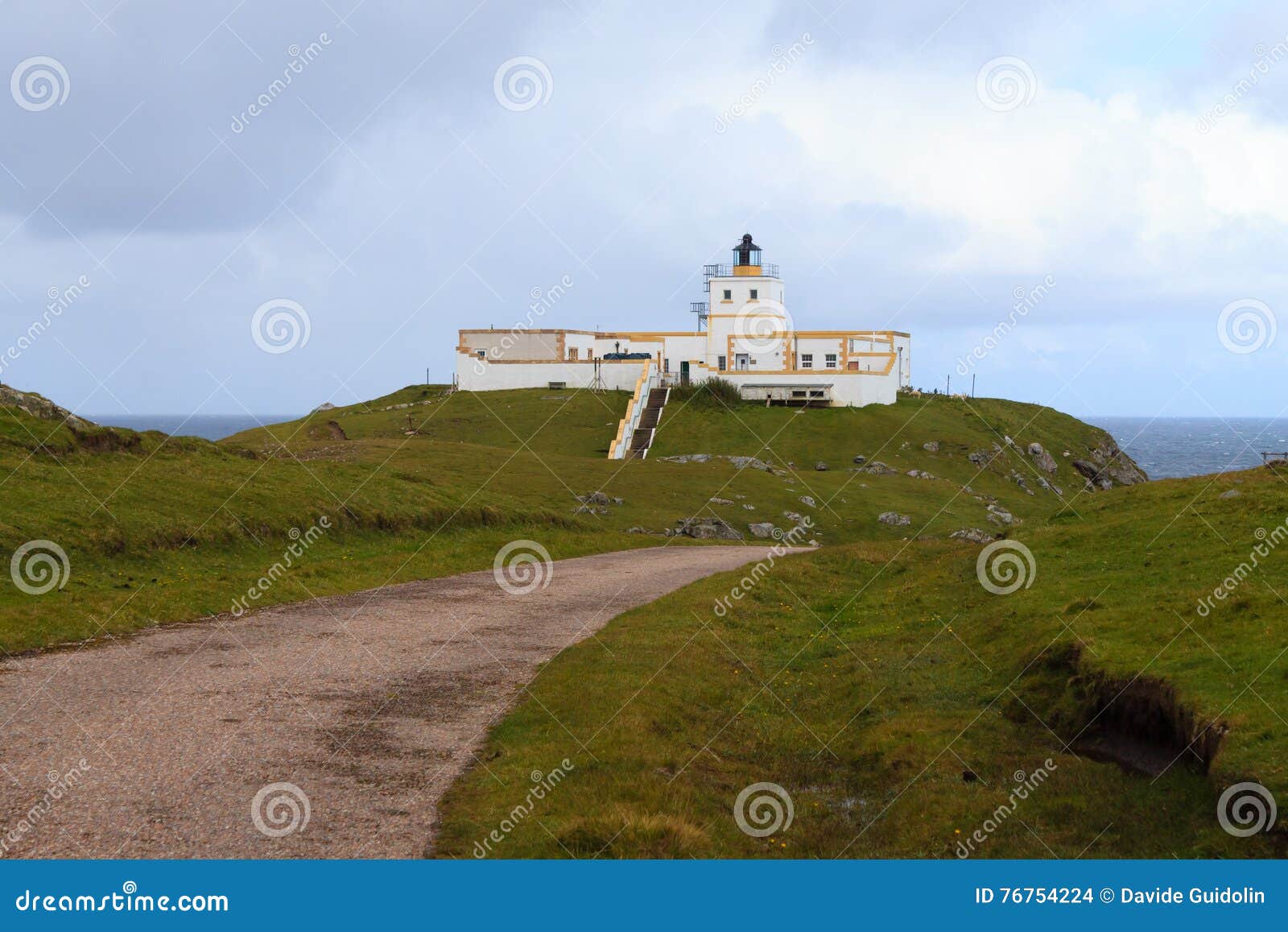 Strathy Point Lighthouse Close Up Stock Photo - Image of outdoor ...