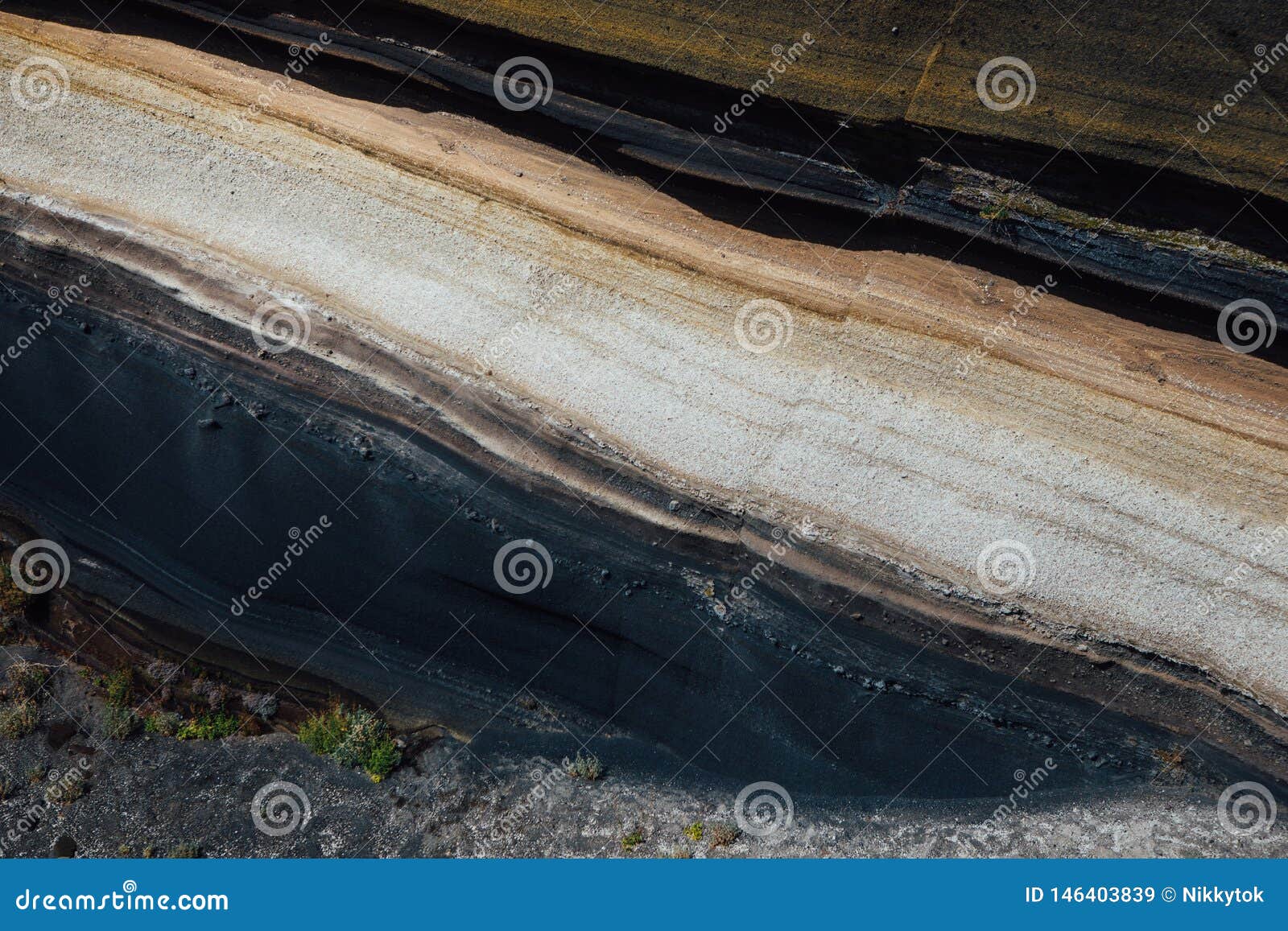 Stratum of Earth Crust in Cross-section, Abstract Background Stock ...