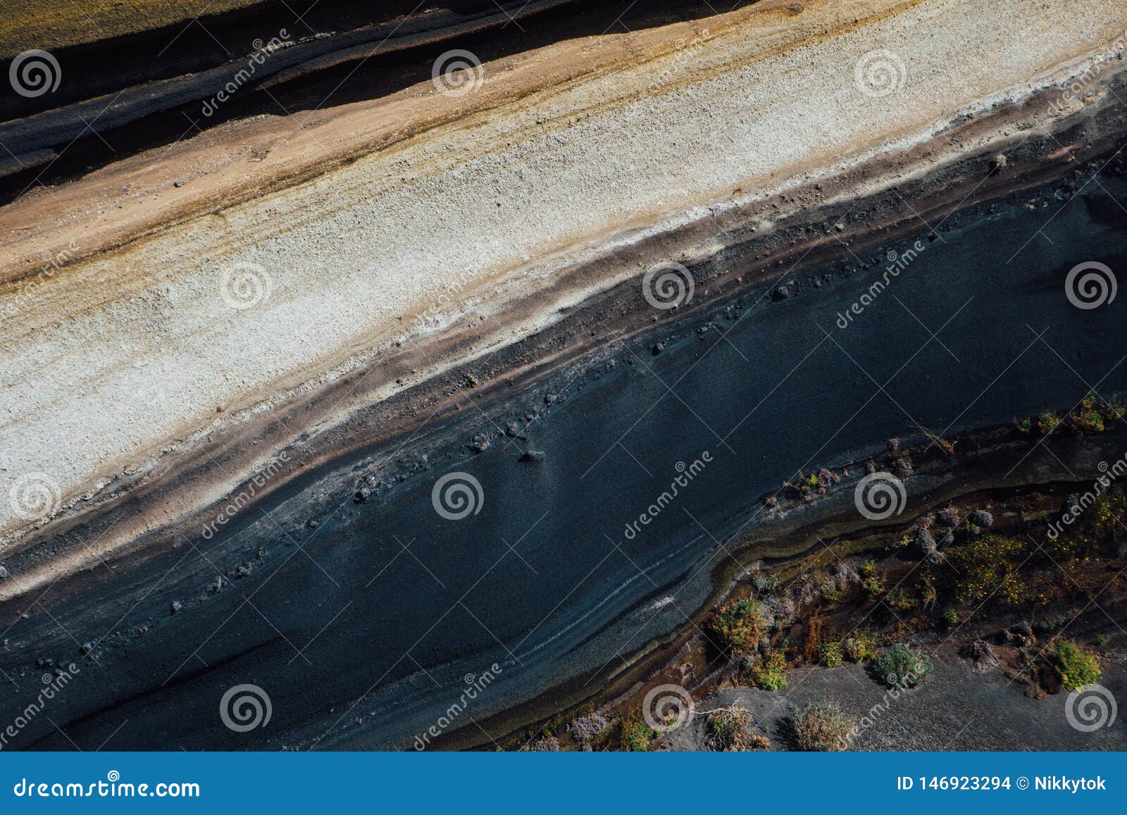 Stratum Of Earth Crust In Cross-section, Abstract Background Stock ...