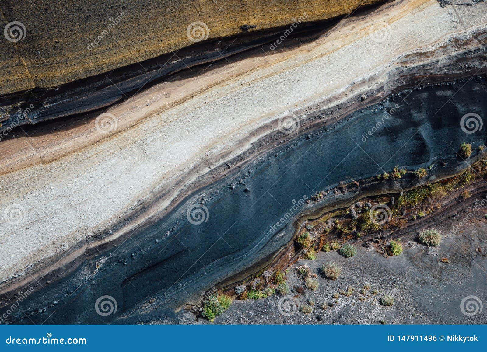 Stratum of Earth Crust in Cross-section, Abstract Background Stock ...