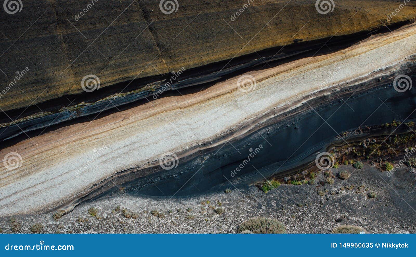 Stratum Of Earth Crust In Cross-section, Abstract Background Royalty ...
