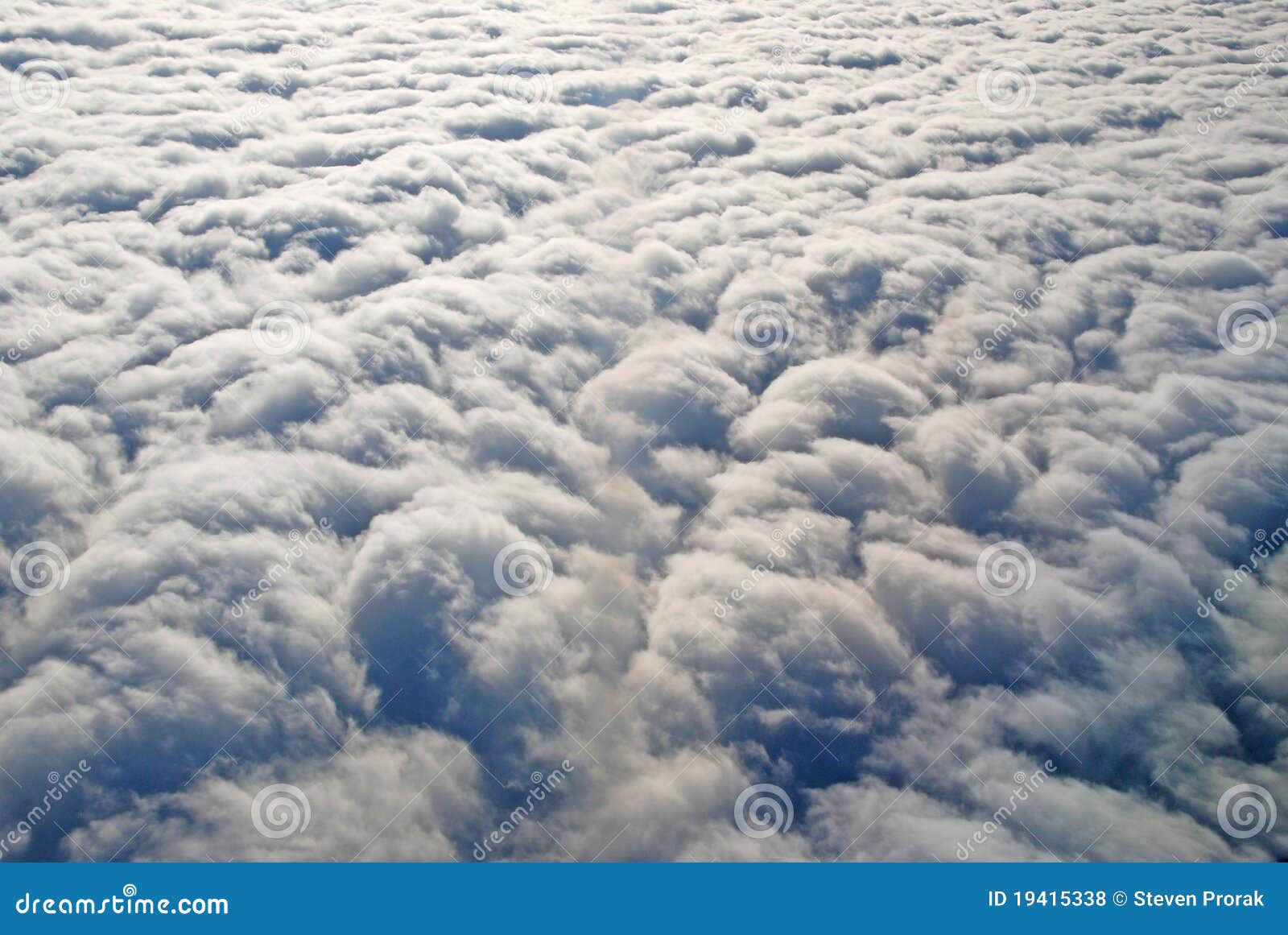 Stratus Clouds from above stock photo. Image of layer - 19415338