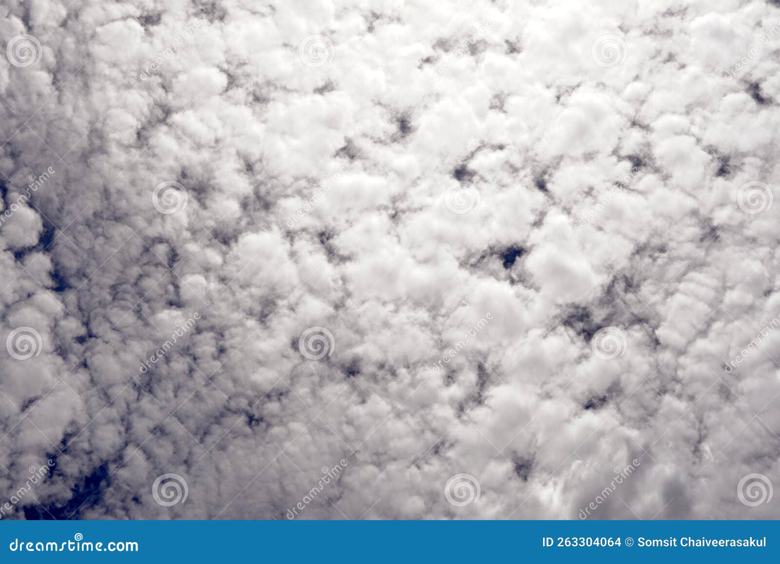 Stratus Clouds in the Blue Sky Stock Photo - Image of atmosphere, ozone ...