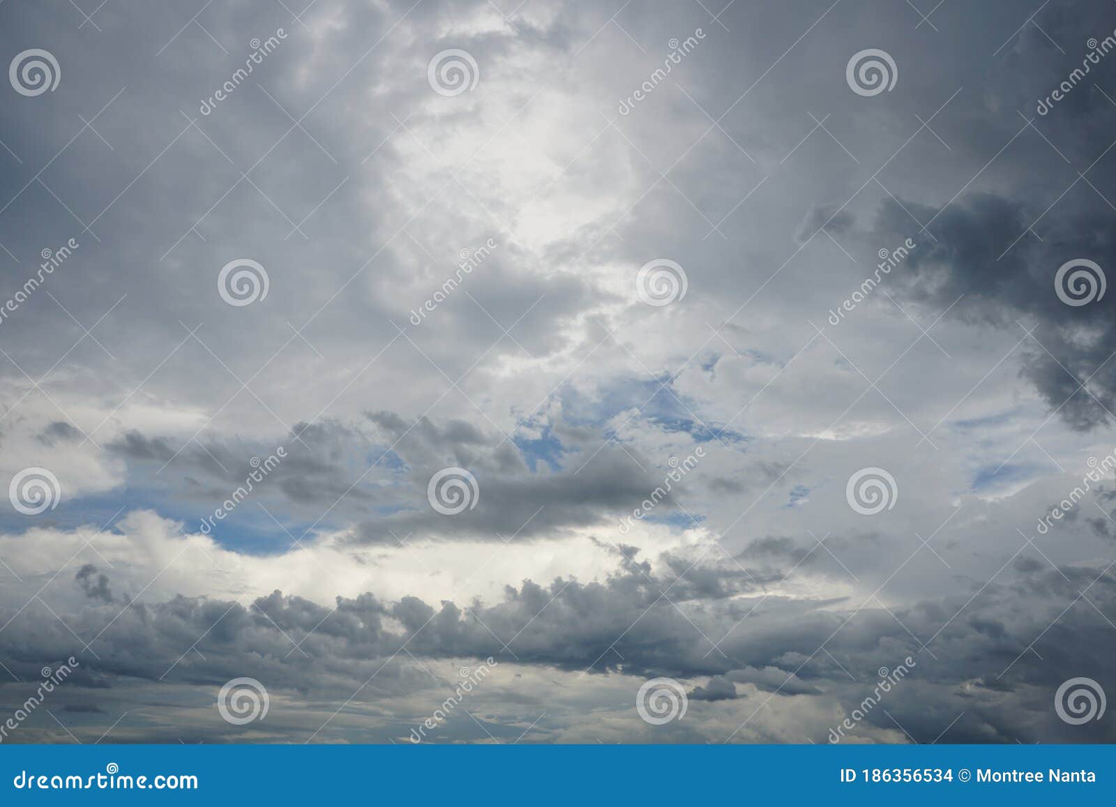 Stratus Clouds are One Primary Types of Cloud Structures. Stock Photo ...