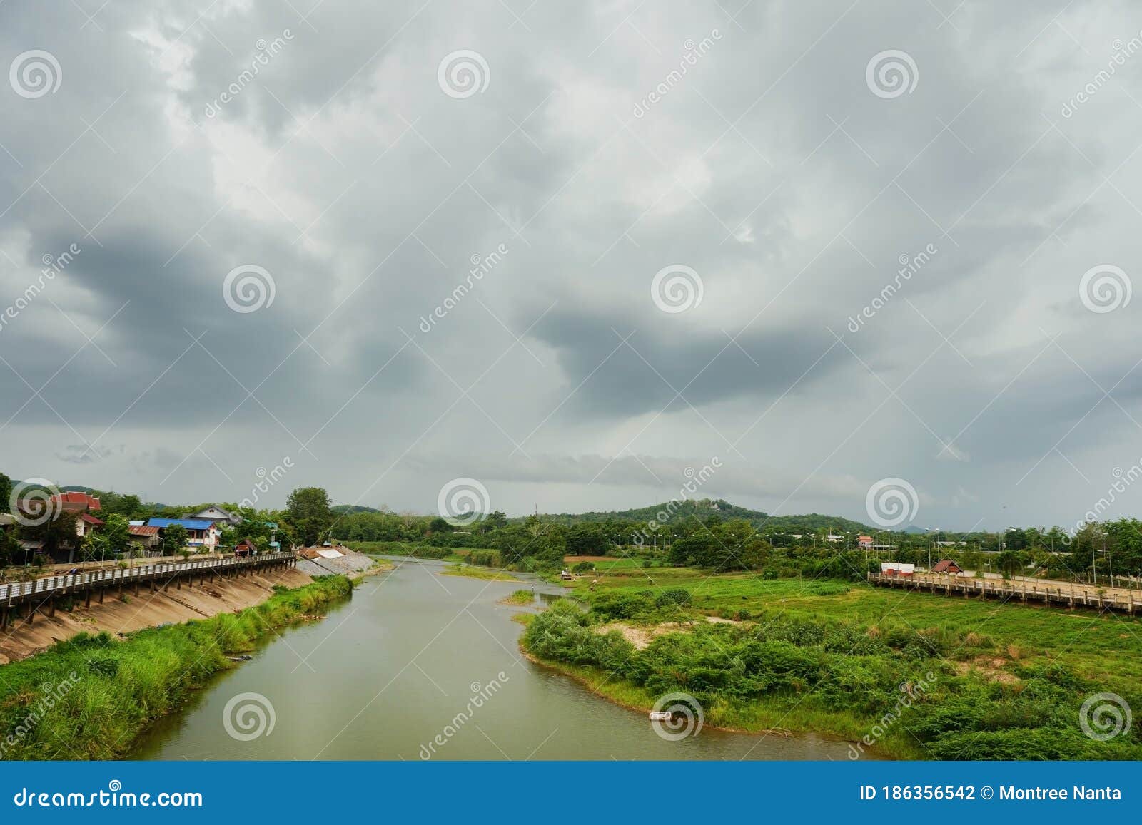 Stratus Clouds Are One Primary Types Of Cloud Structures. Royalty-Free ...