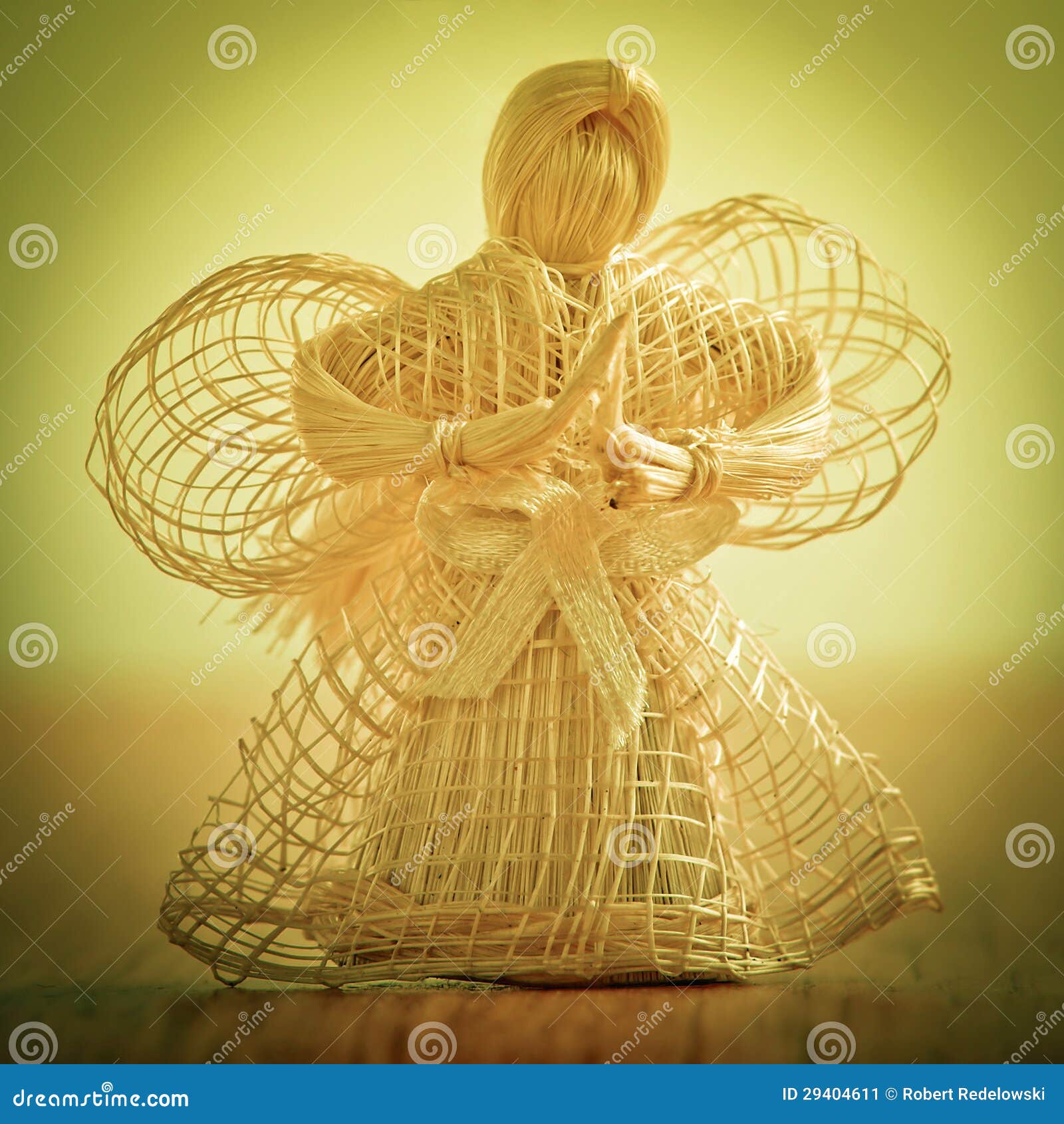 Straw angel. stock image. Image of december, christmas - 29404611