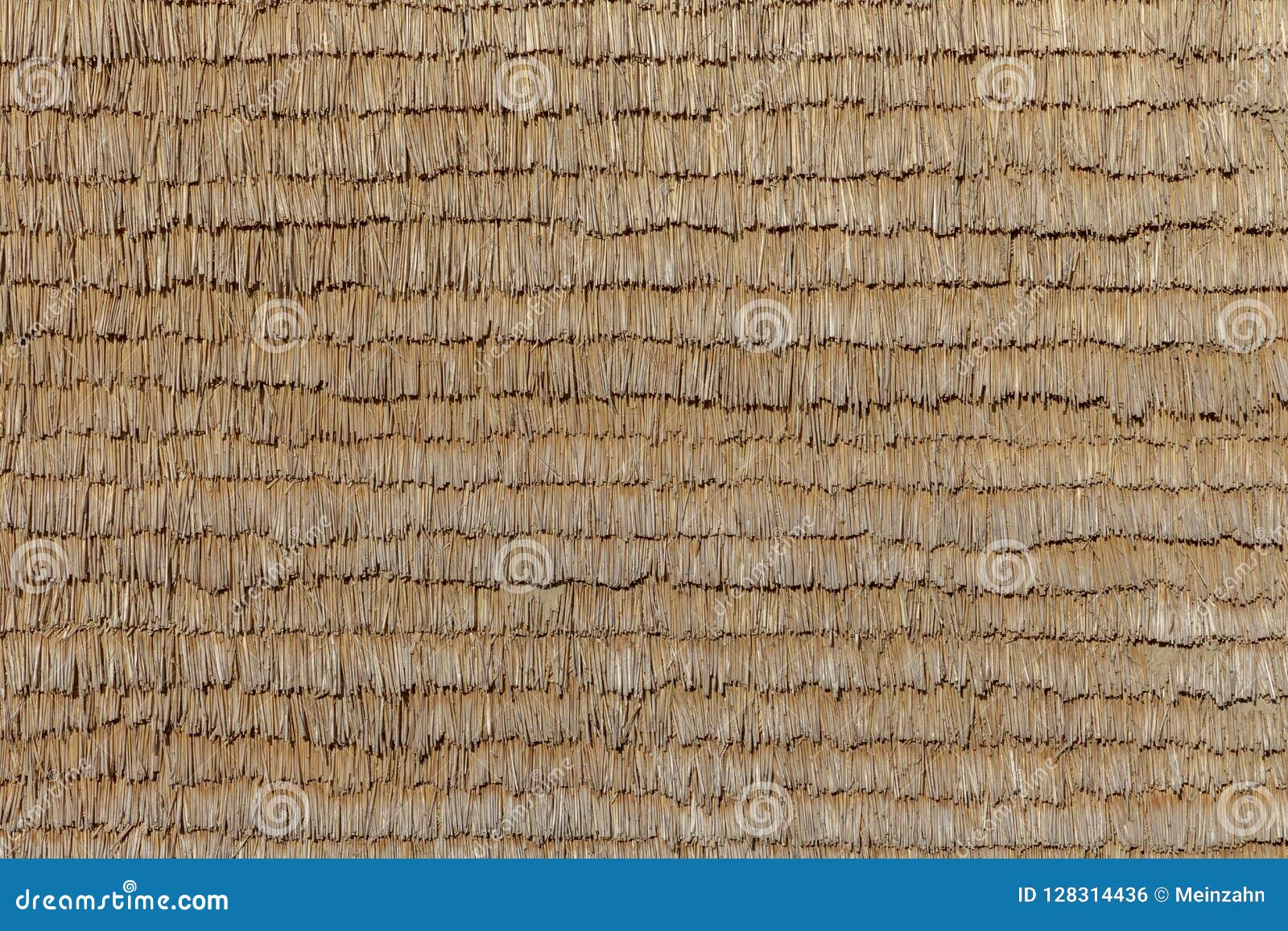 Straw Background for Isolation of a Wall at an Old Rural House Stock ...