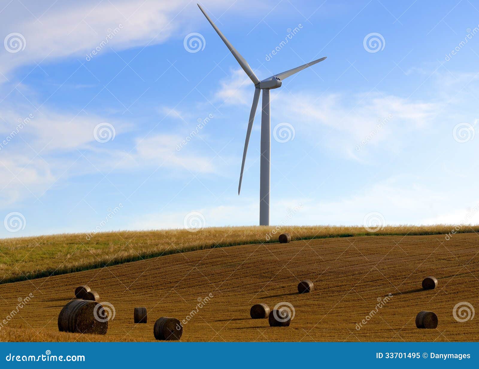 Straw balls and energy stock image. Image of turbine - 33701495