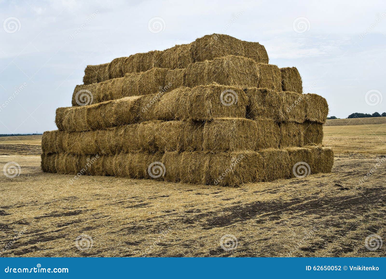 Straw bales pyramid stock photo. Image of country, countryside - 62650052
