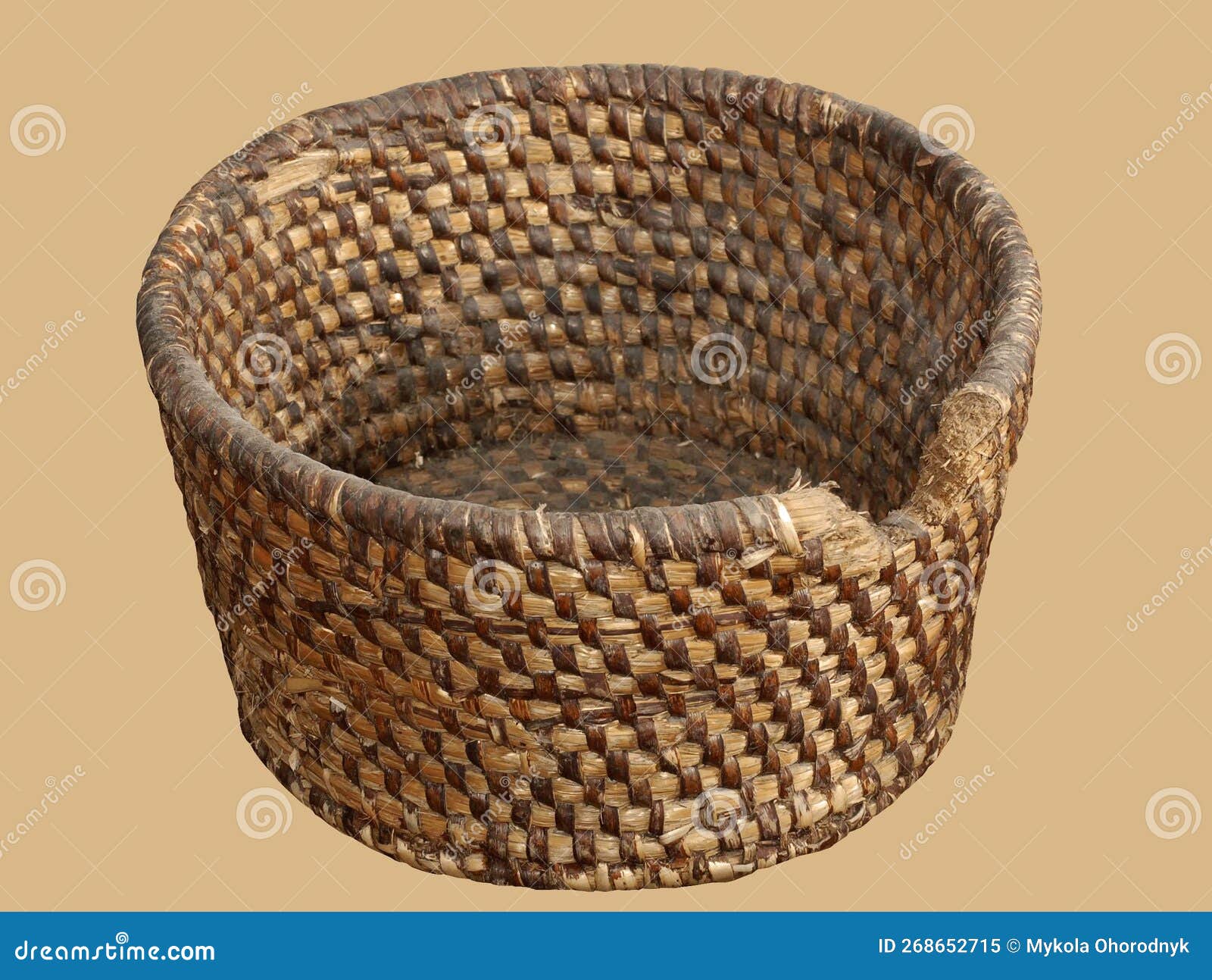 Straw Bowls in a Stack Better for the Environment Stock Illustration ...